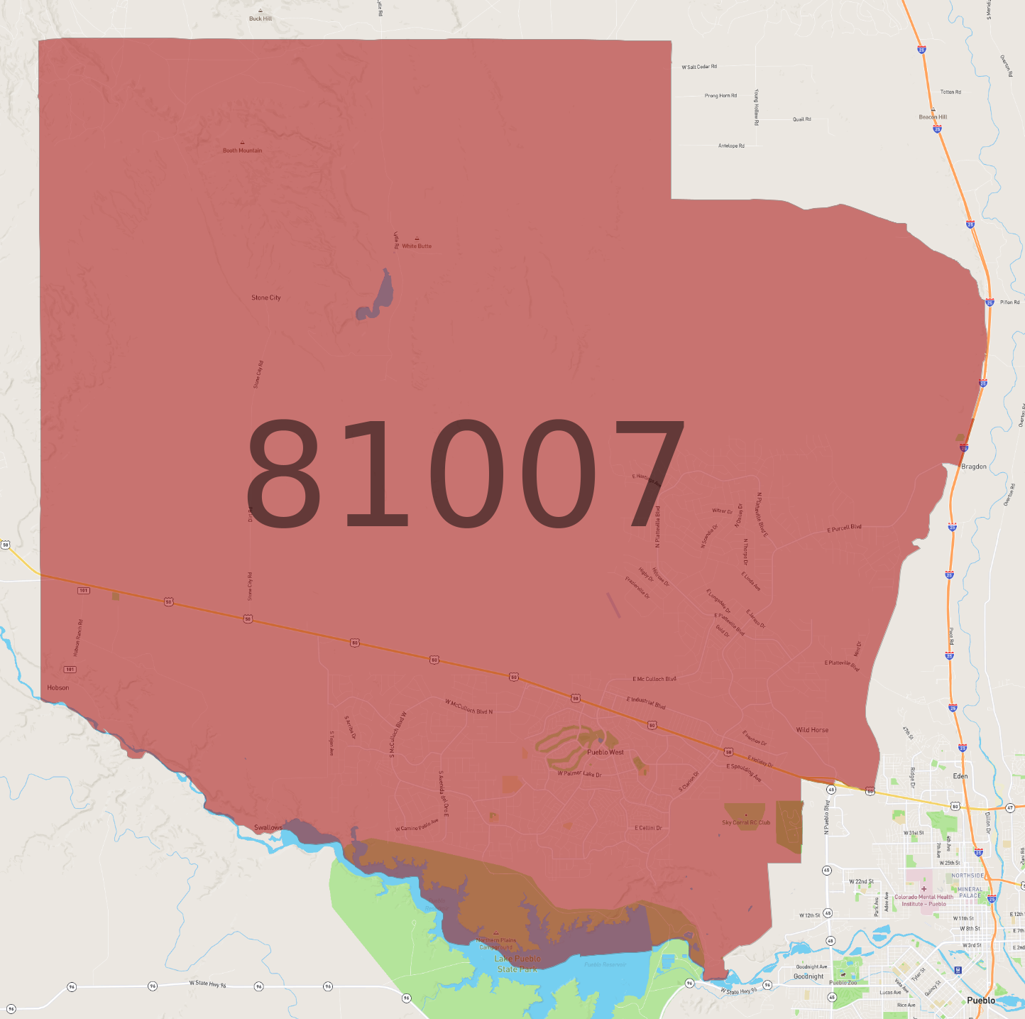 Zip Code 81007 - AtlasBig.com