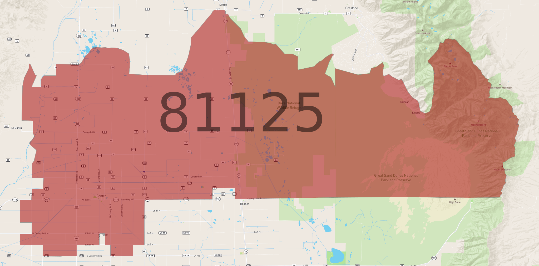 Zip Code 81125 - AtlasBig.com