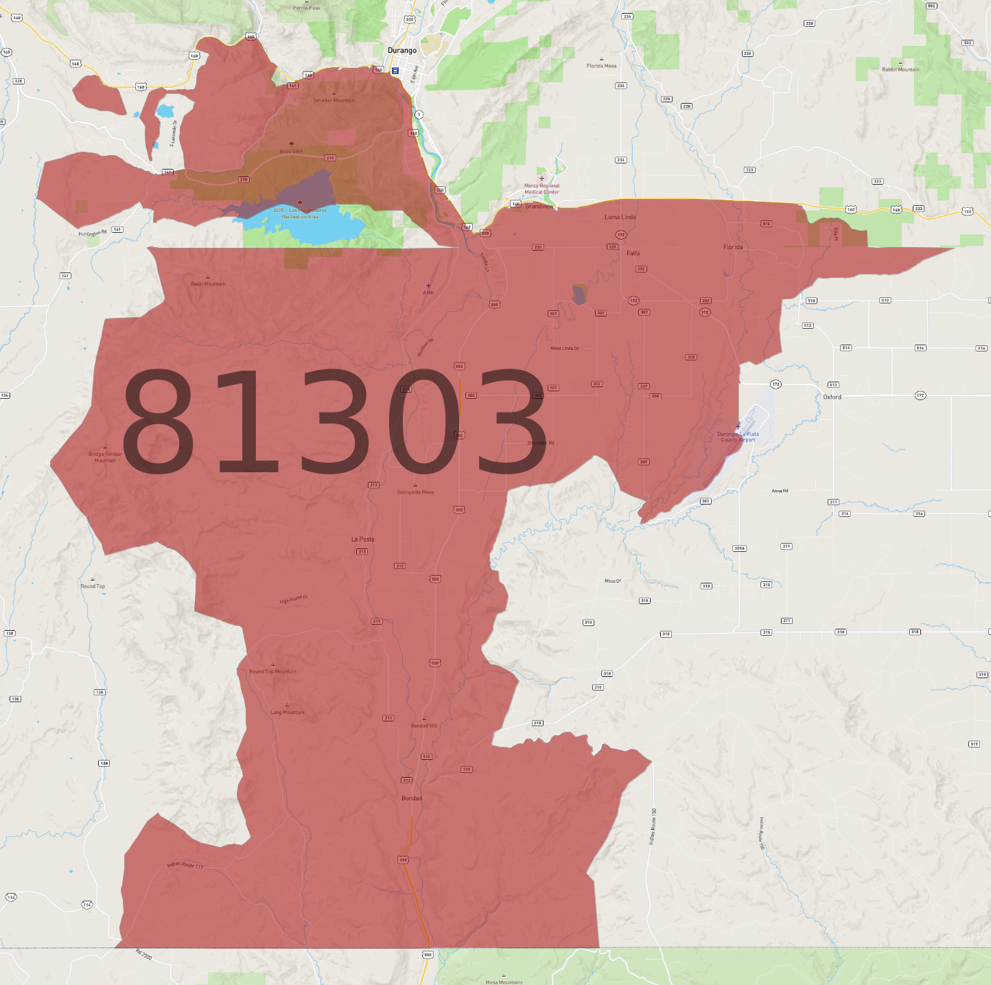 Zip Code 81303 - AtlasBig.com