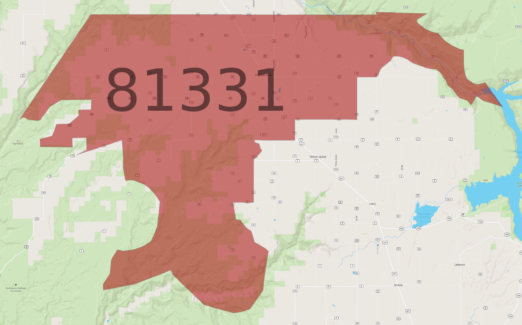 Zip Code 81331 - AtlasBig.com
