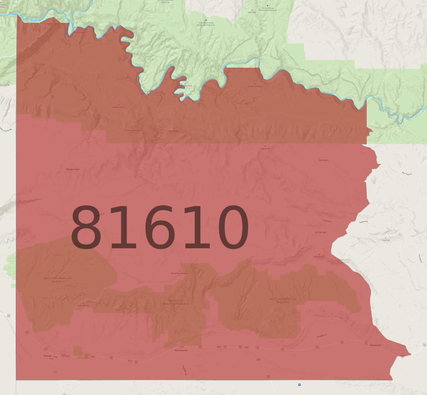 Zip Code 81610 - AtlasBig.com