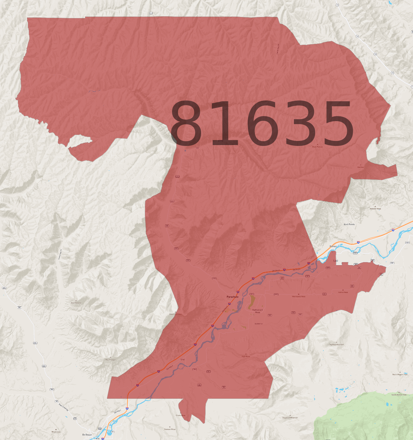 Zip Code 81635 - AtlasBig.com