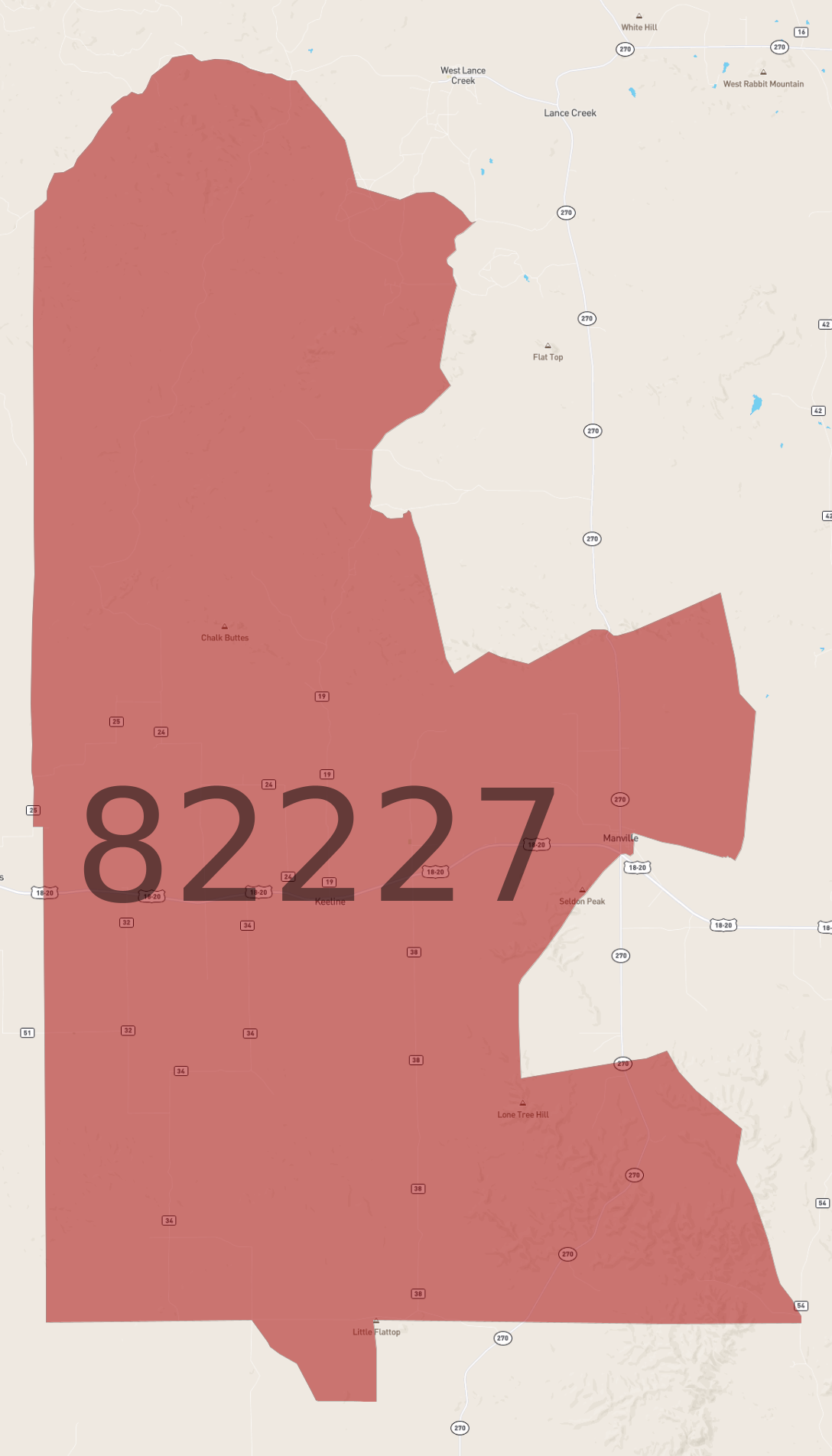 Zip Code 82227 - AtlasBig.com