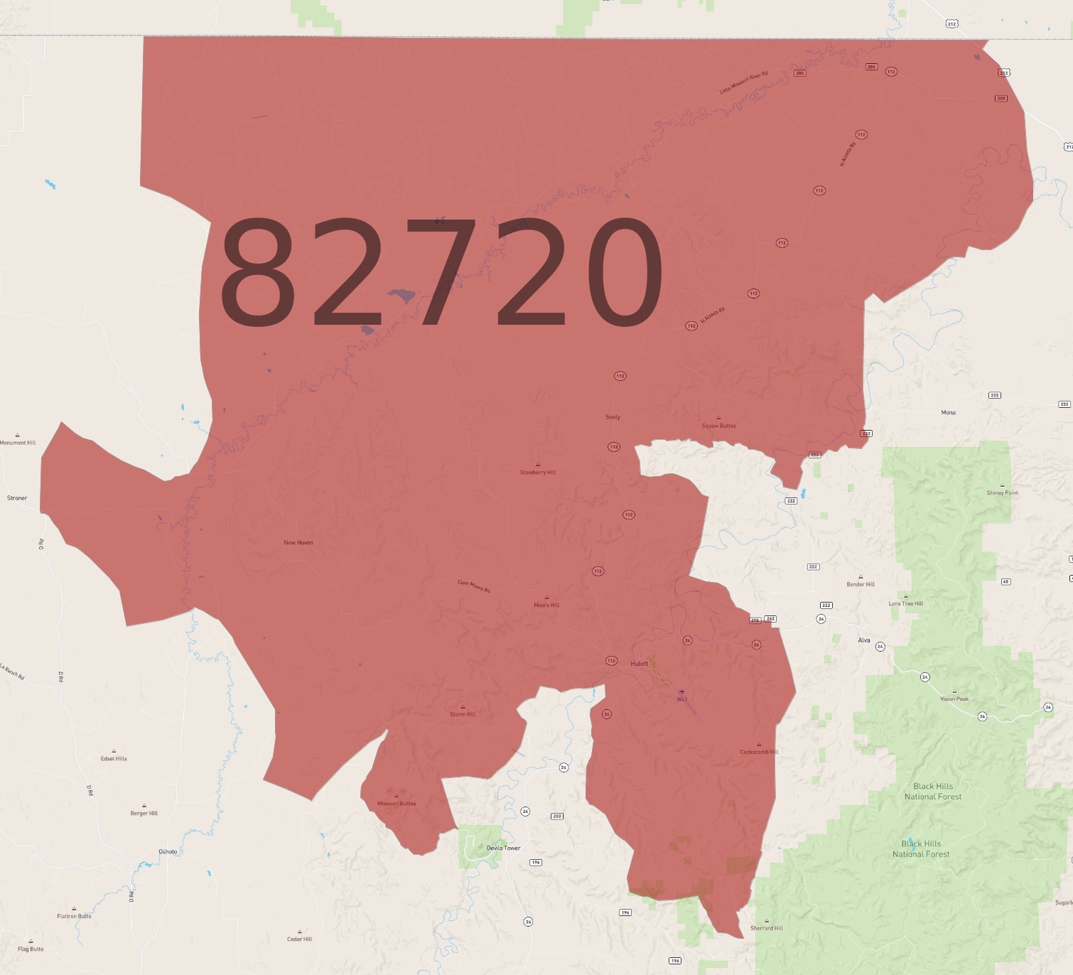 Zip Code 82720 - AtlasBig.com