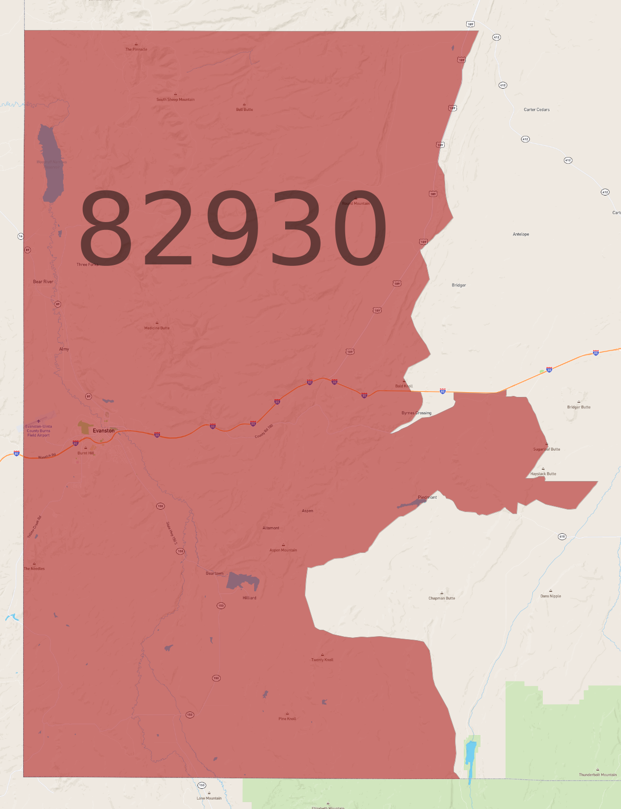 Zip Code 82930 - AtlasBig.com