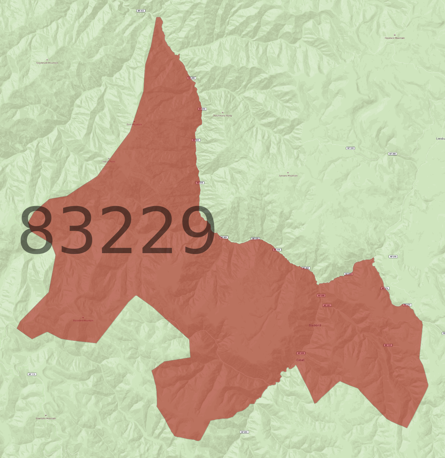 Zip Code 83229 - AtlasBig.com