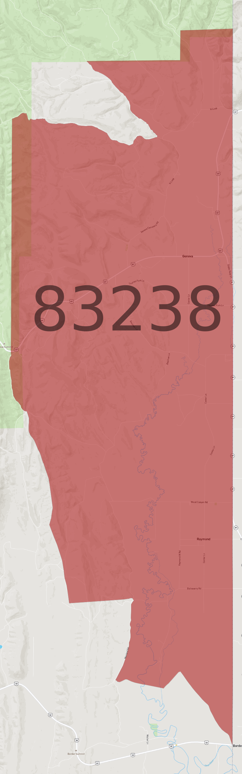 Zip Code 83238 - AtlasBig.com