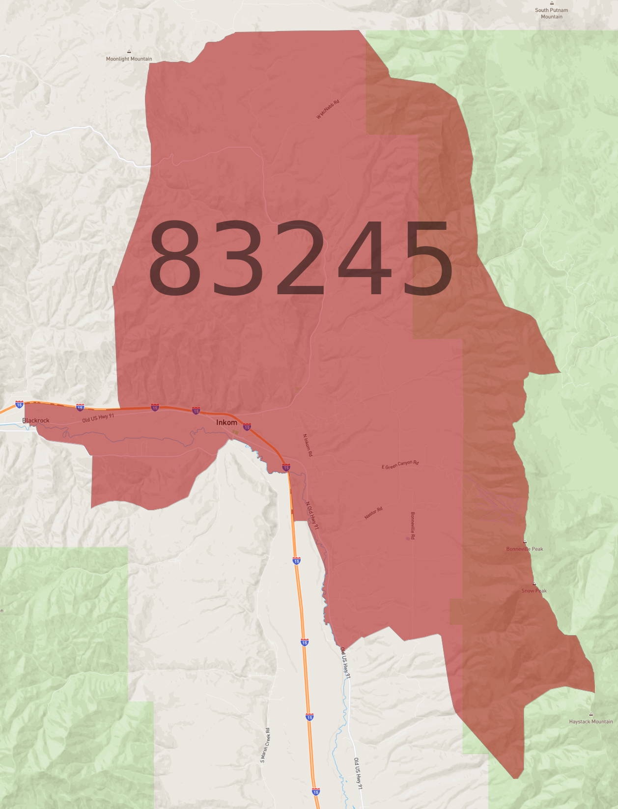 Zip Code 83245 - AtlasBig.com