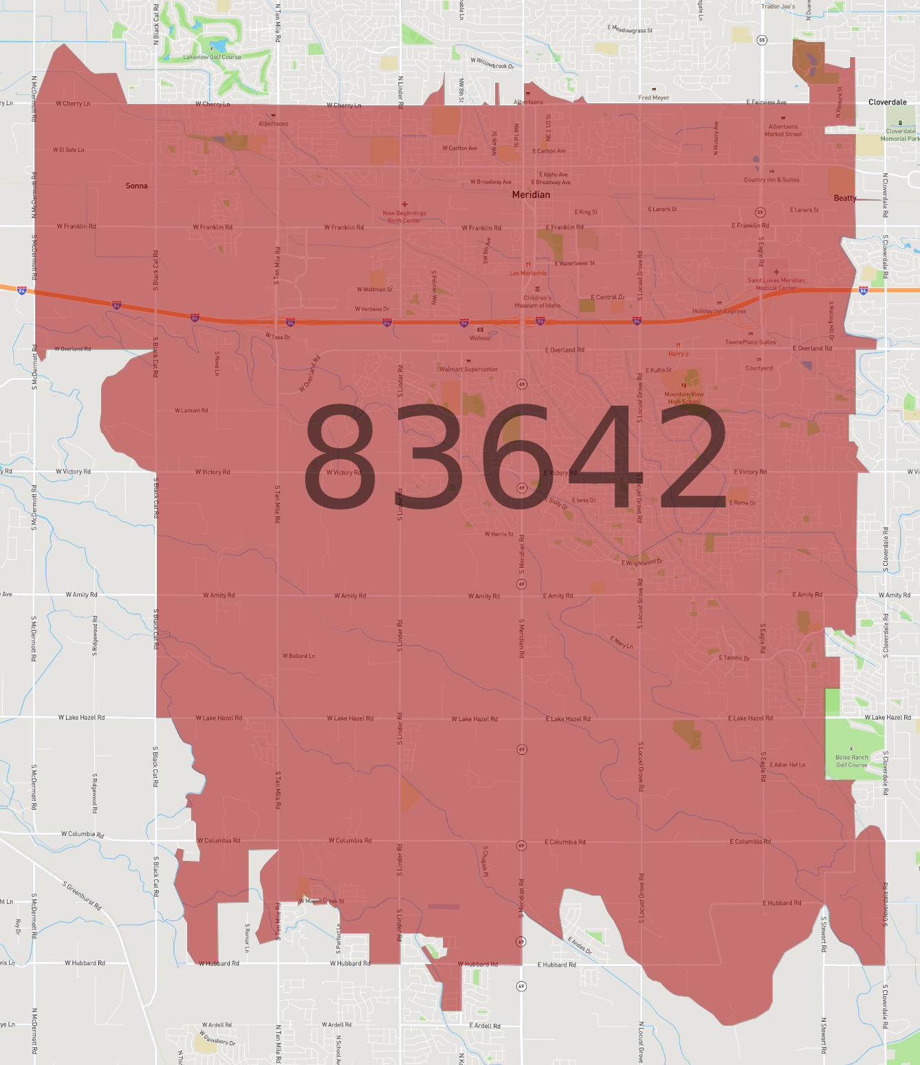 Zip Code 83642 - AtlasBig.com