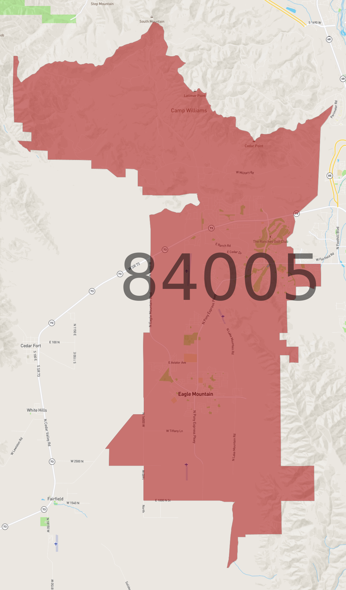 Zip Code 84005 - AtlasBig.com