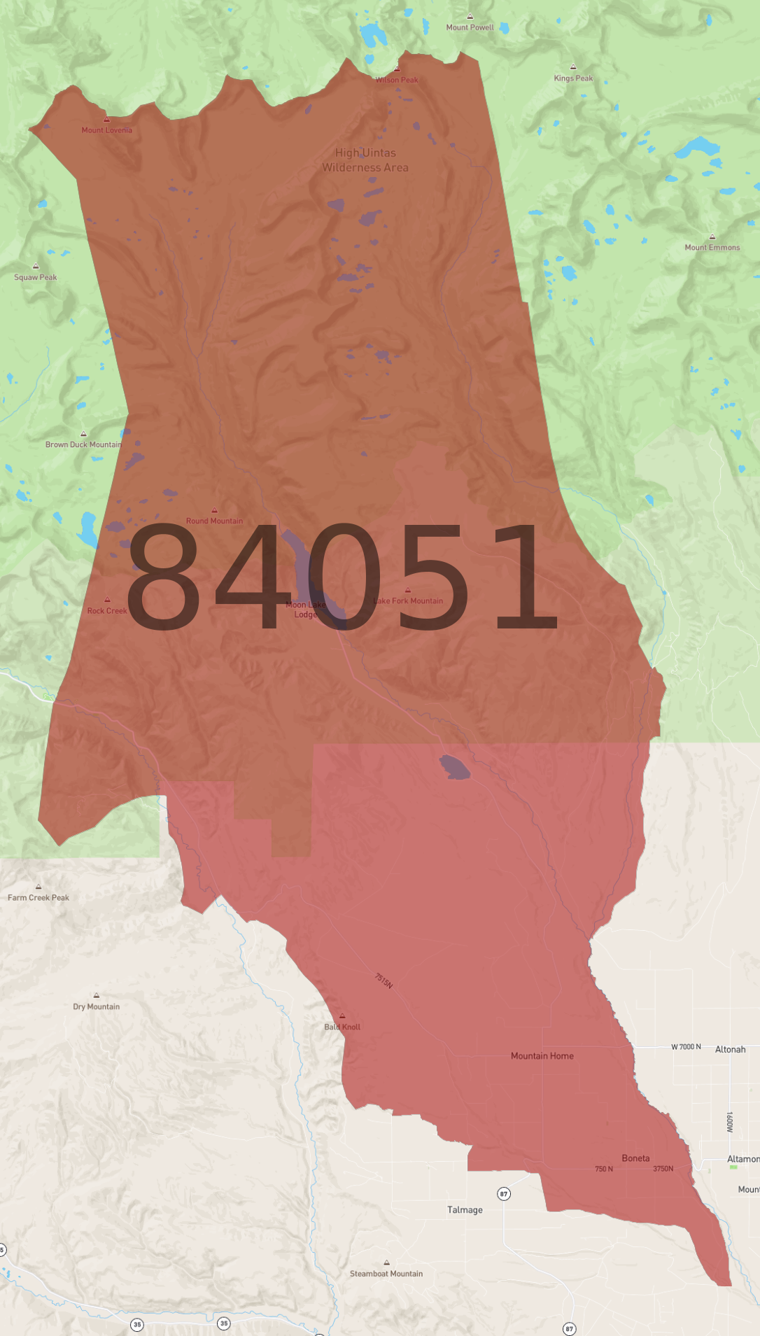 Zip Code 84051 - AtlasBig.com