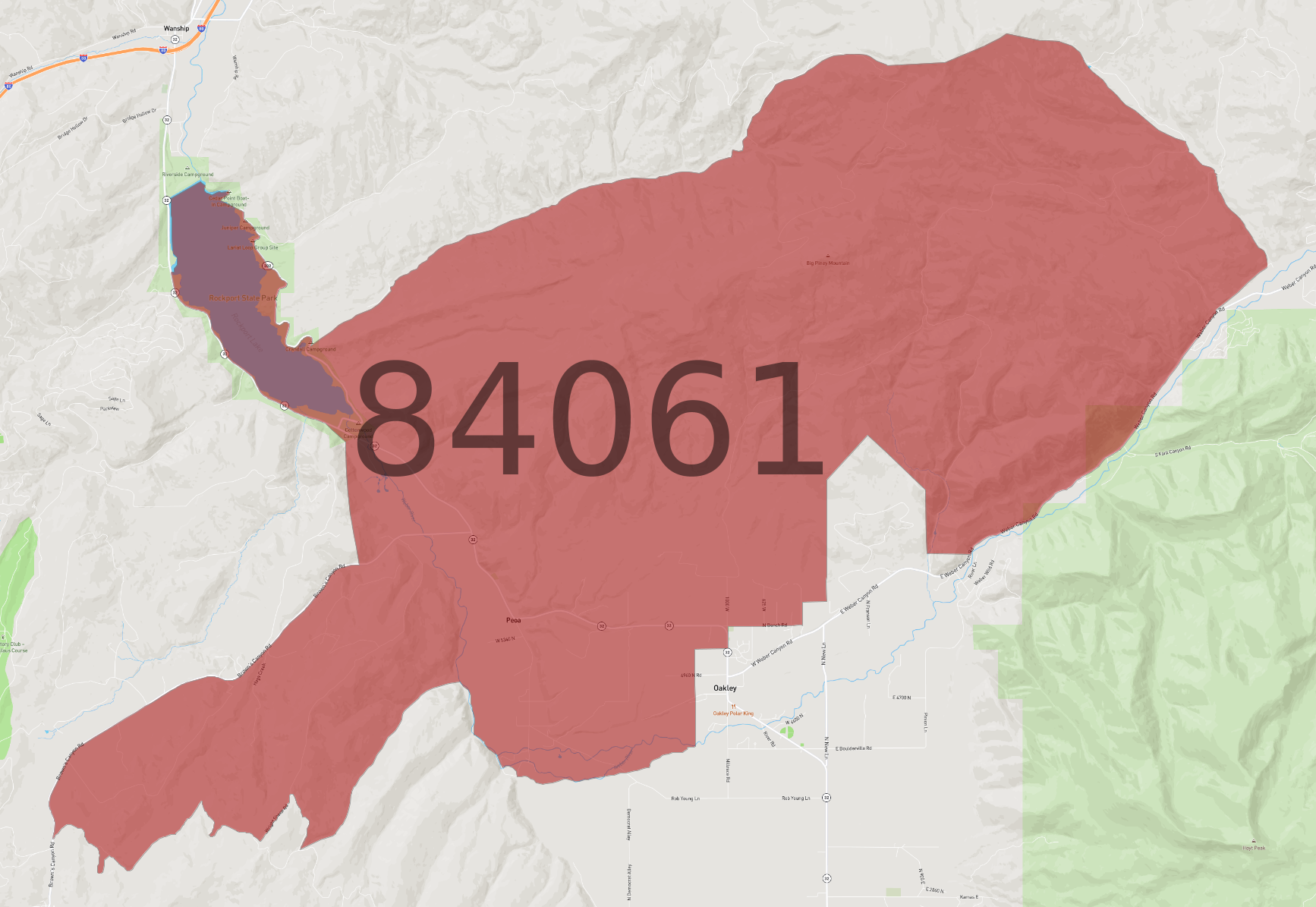 Zip Code 84061 - AtlasBig.com