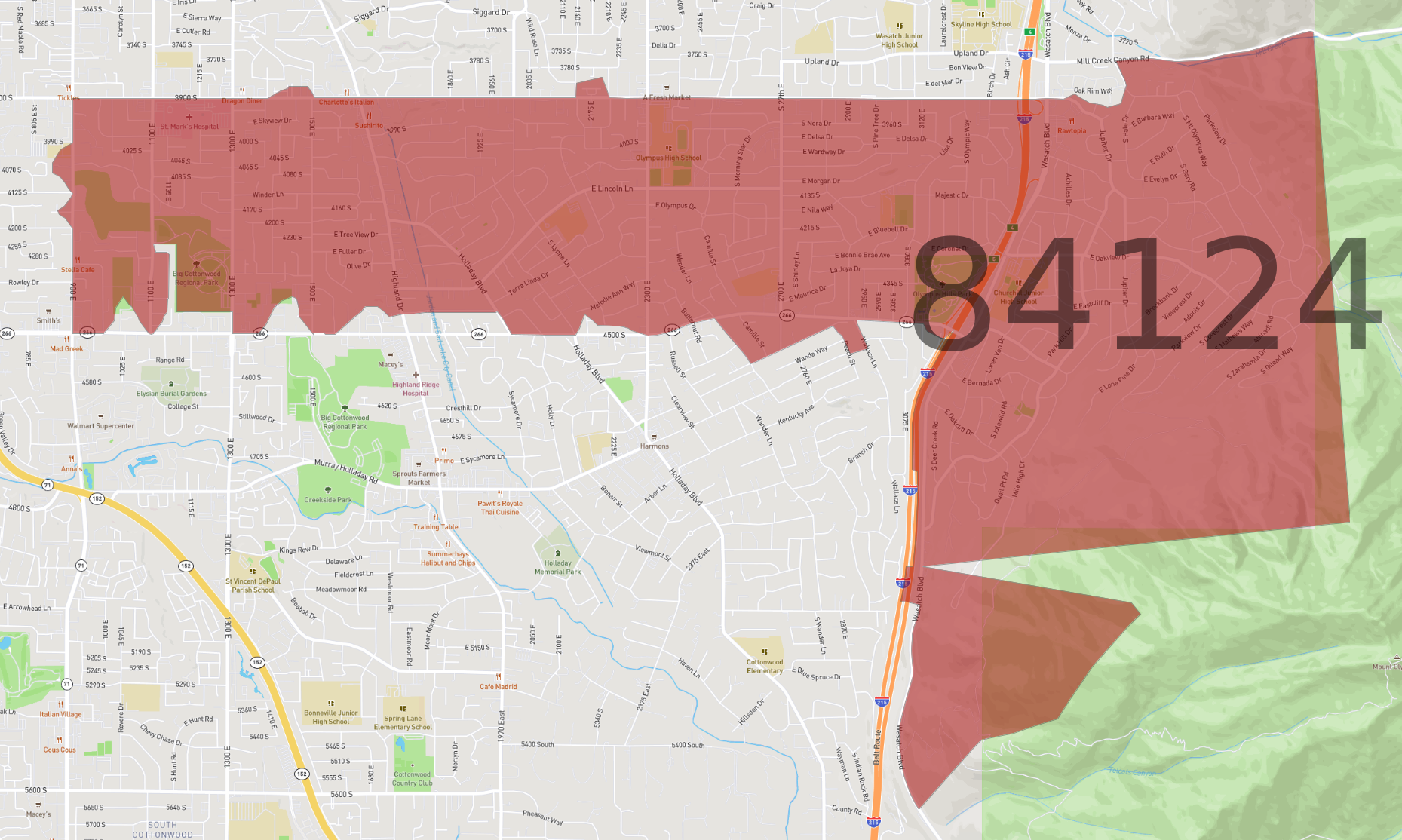 Zip Code 84124 - AtlasBig.com