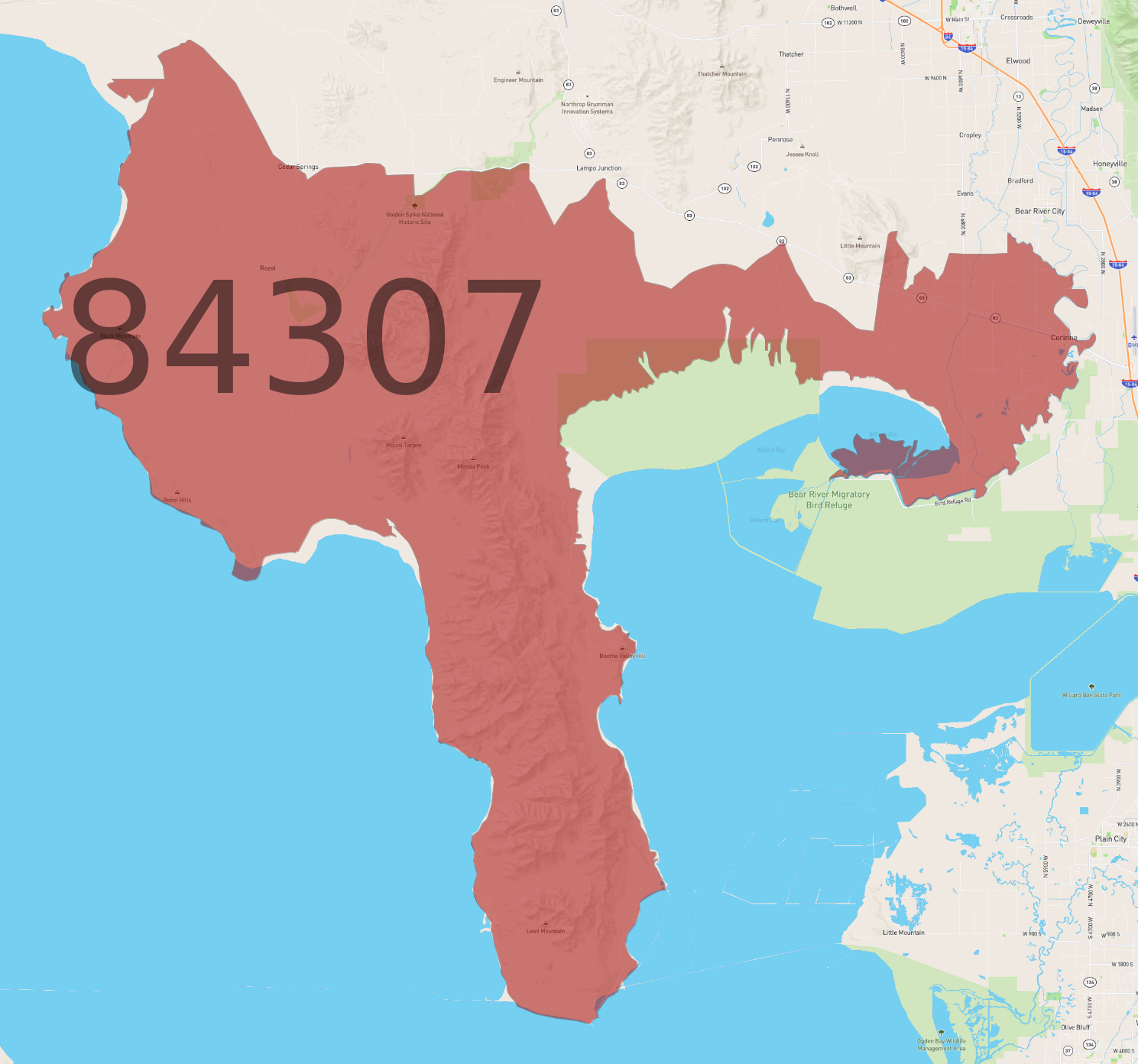 Zip Code 84307 - AtlasBig.com