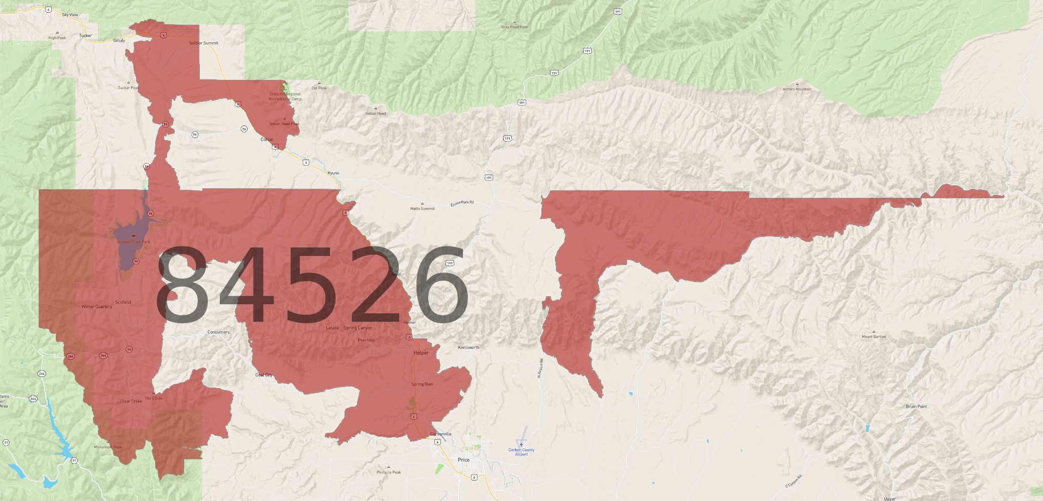 Zip Code 84526 - AtlasBig.com