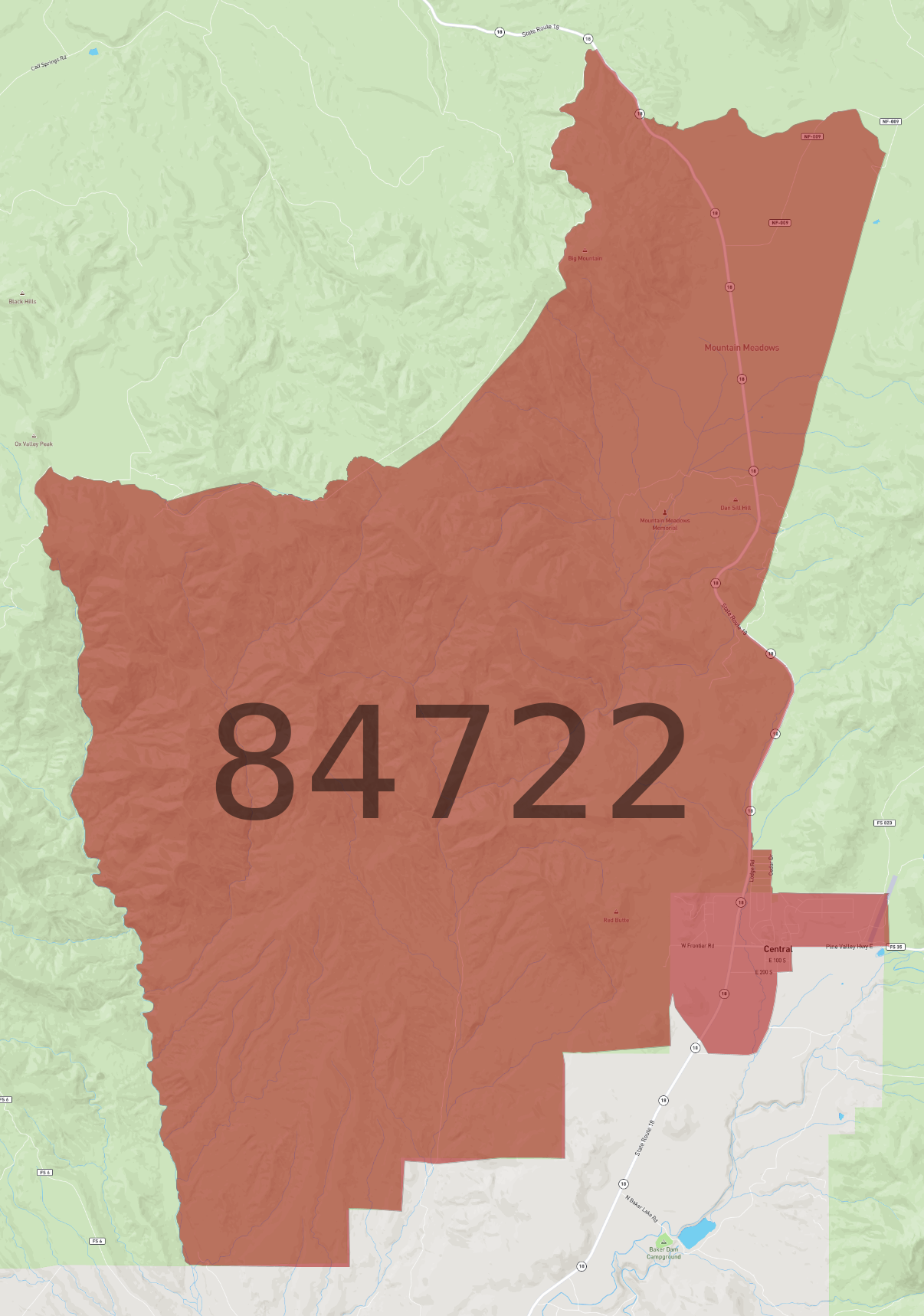 Zip Code 84722 - AtlasBig.com