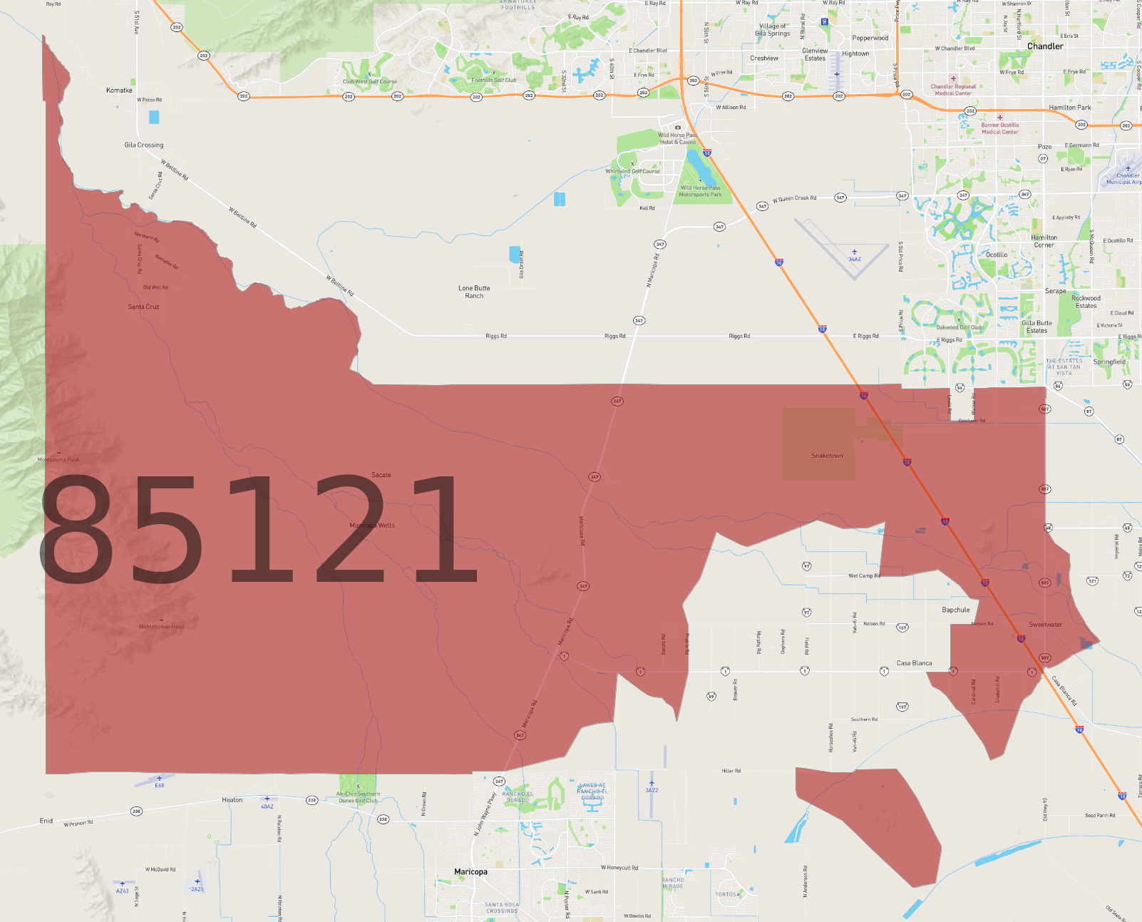Zip Code 85121 - AtlasBig.com