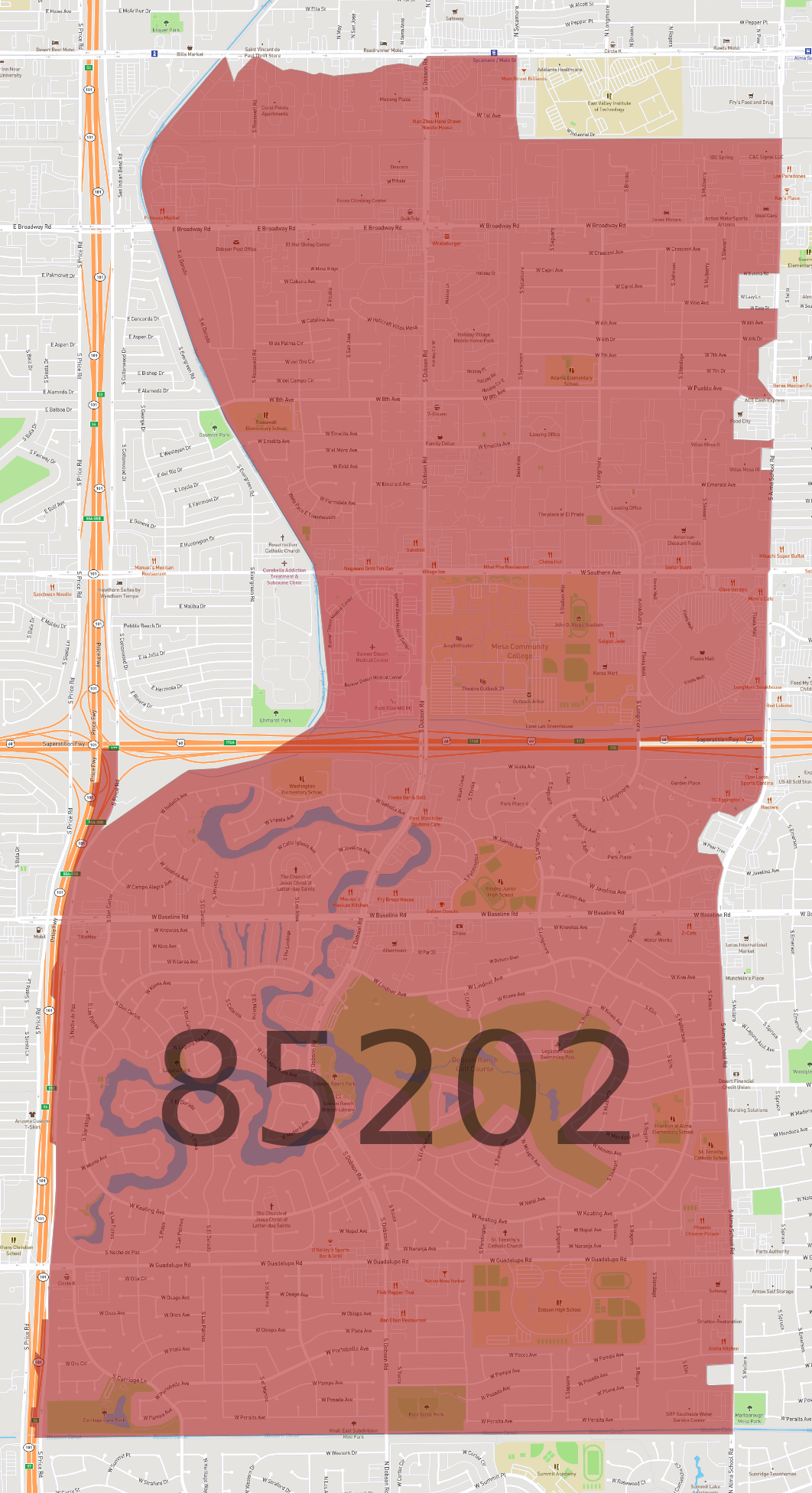 Zip Code 85202 - AtlasBig.com