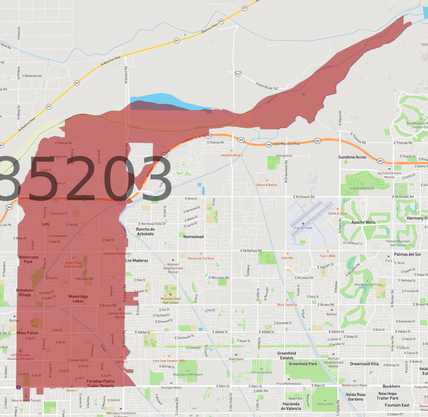 Zip Code 85203 - AtlasBig.com