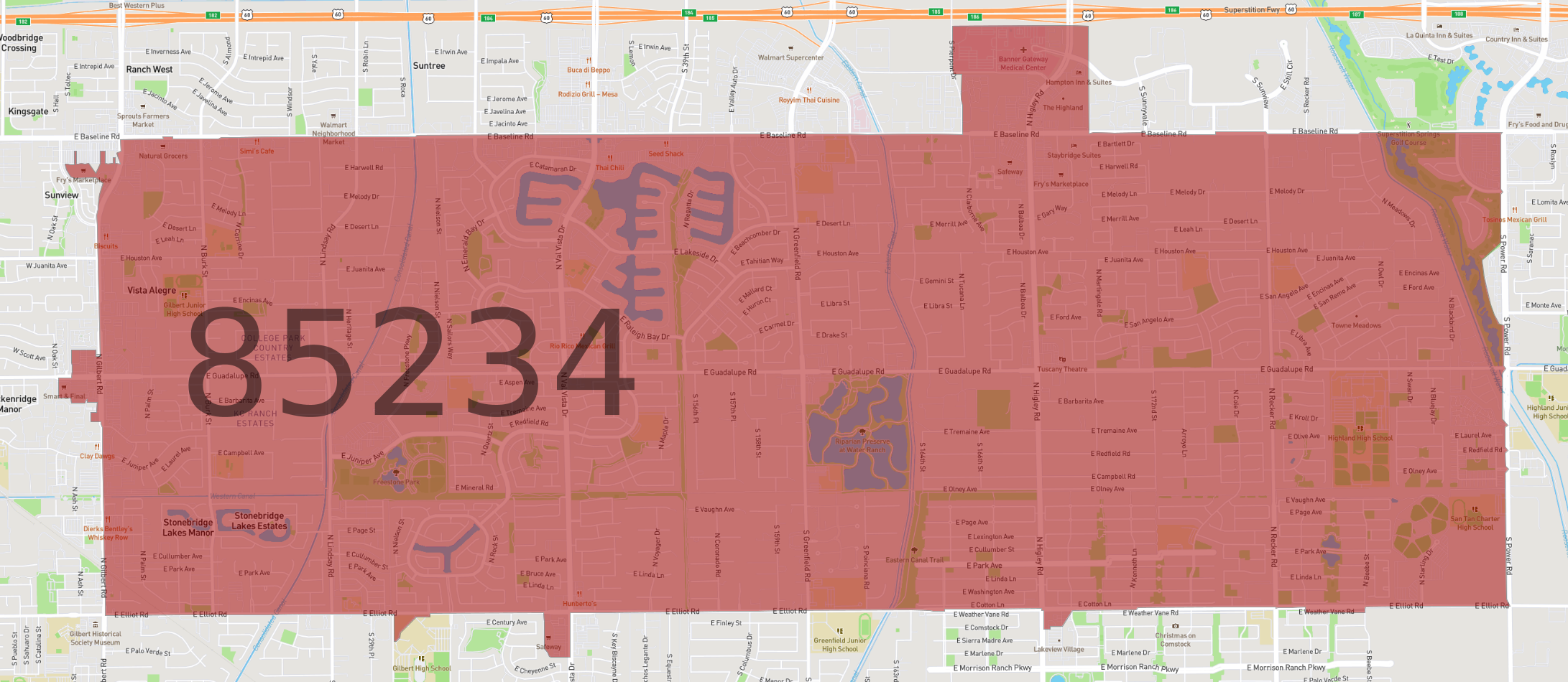 Zip Code 85234 - AtlasBig.com