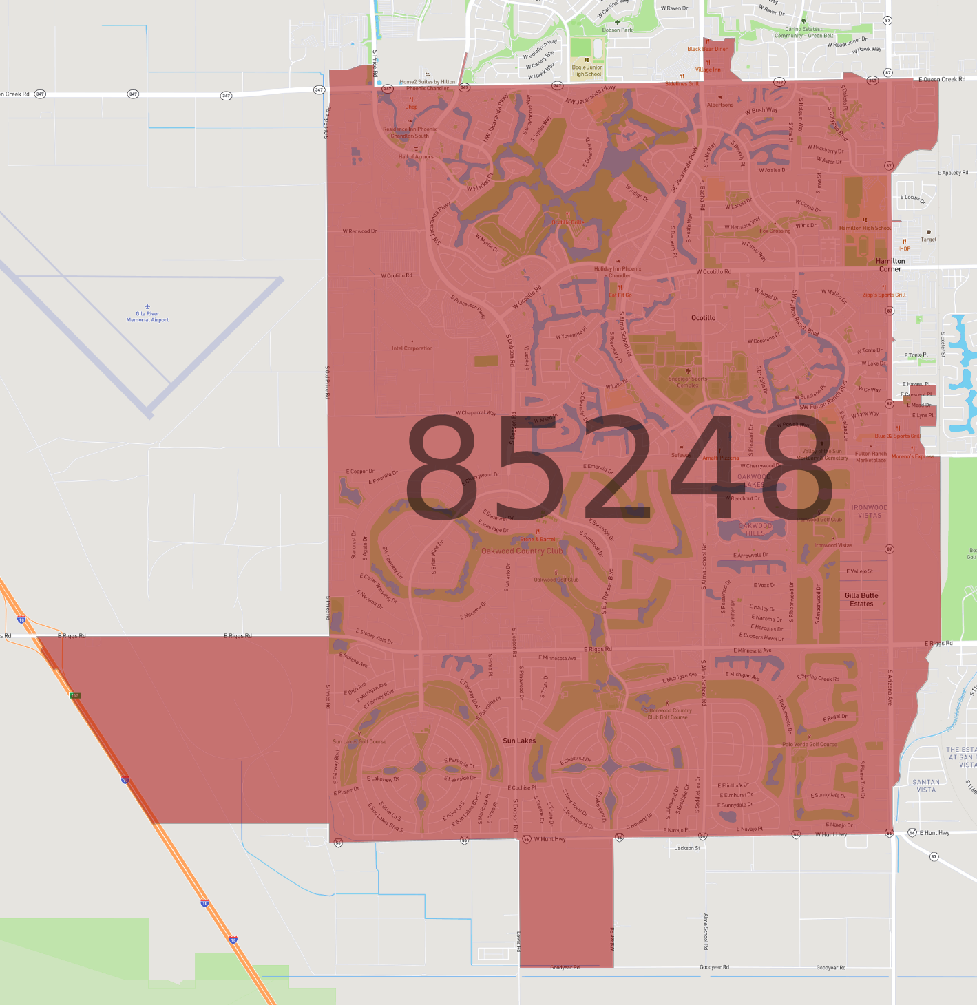 Zip Code 85248 - AtlasBig.com