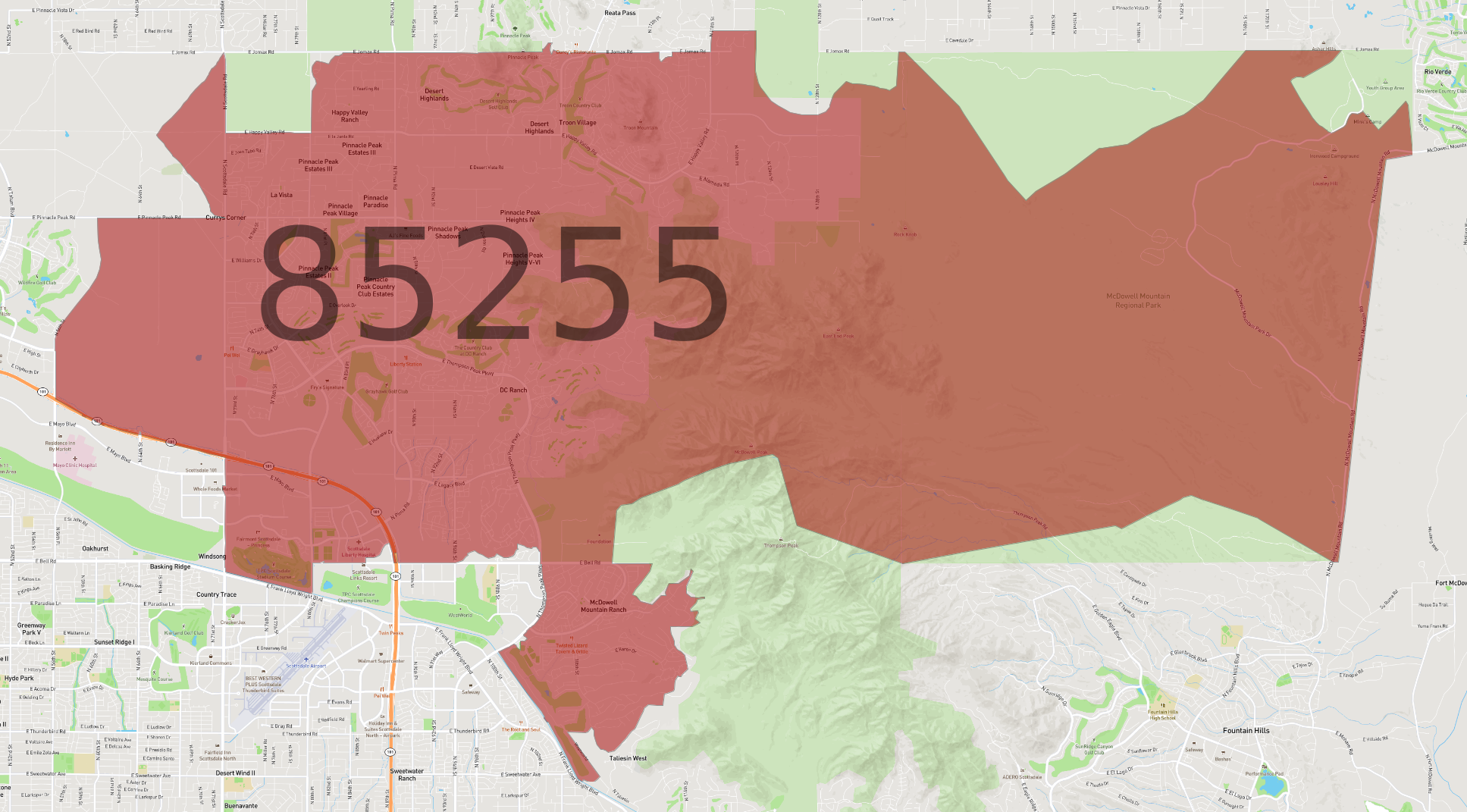 Zip Code 85255 - AtlasBig.com