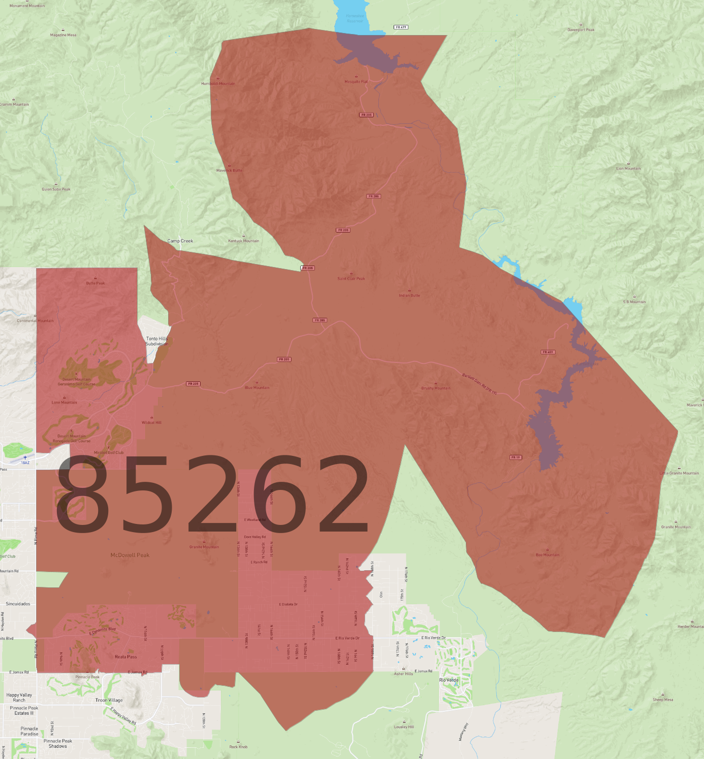 Zip Code 85262 - AtlasBig.com