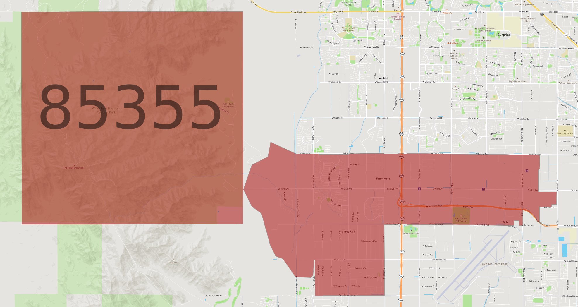 Zip Code 85355 - AtlasBig.com