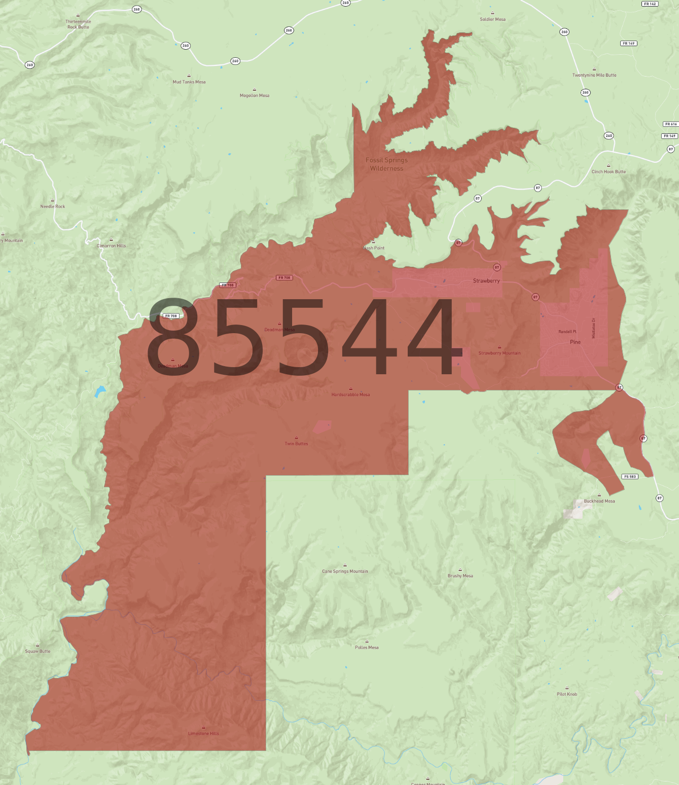 Zip Code 85544 - AtlasBig.com