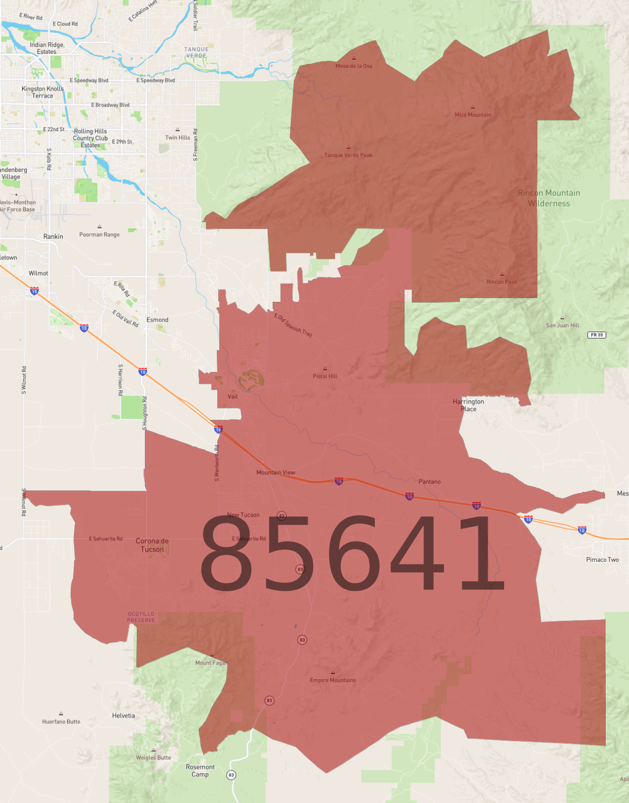 Zip Code 85641 - AtlasBig.com