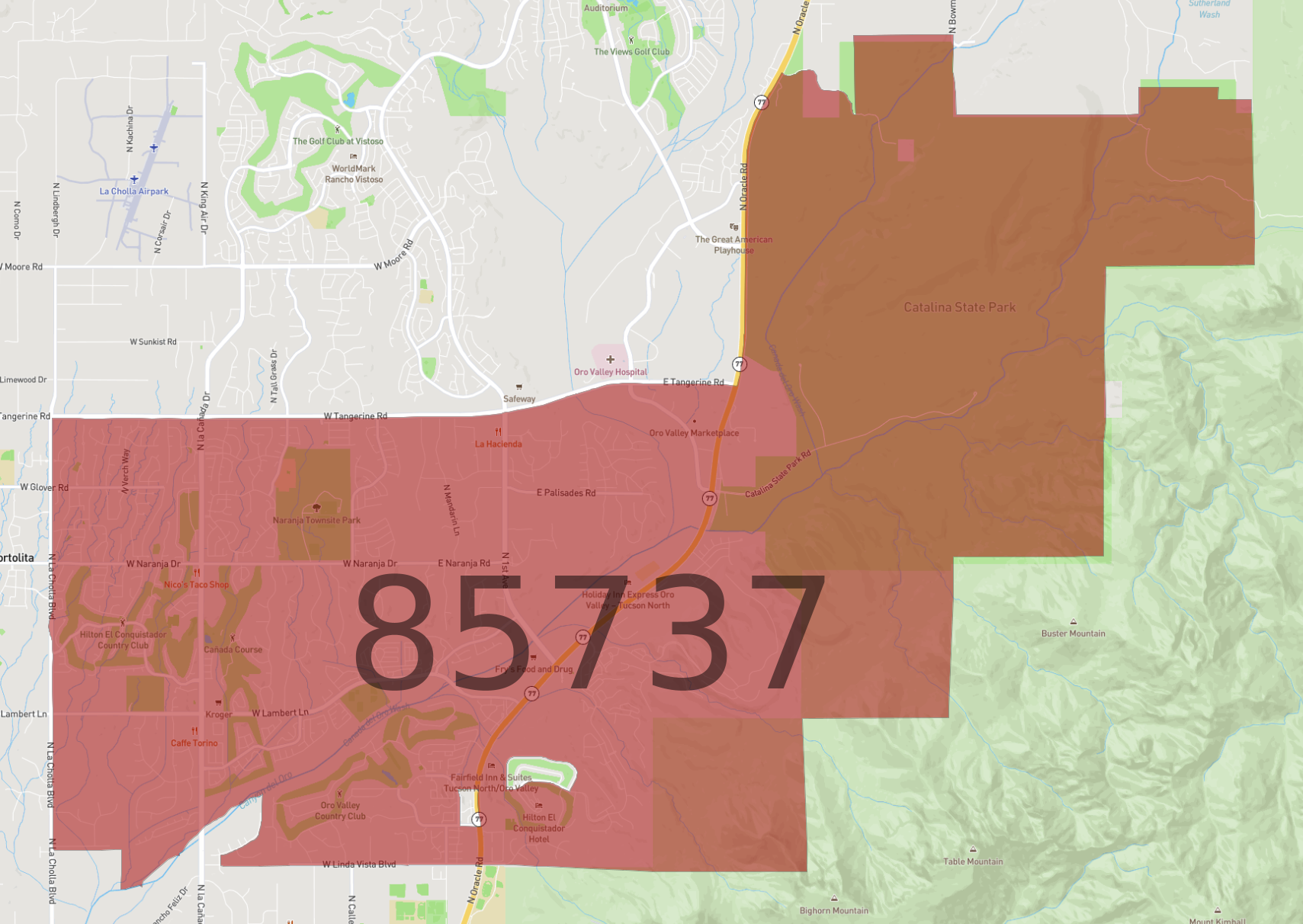 Zip Code 85737 - AtlasBig.com