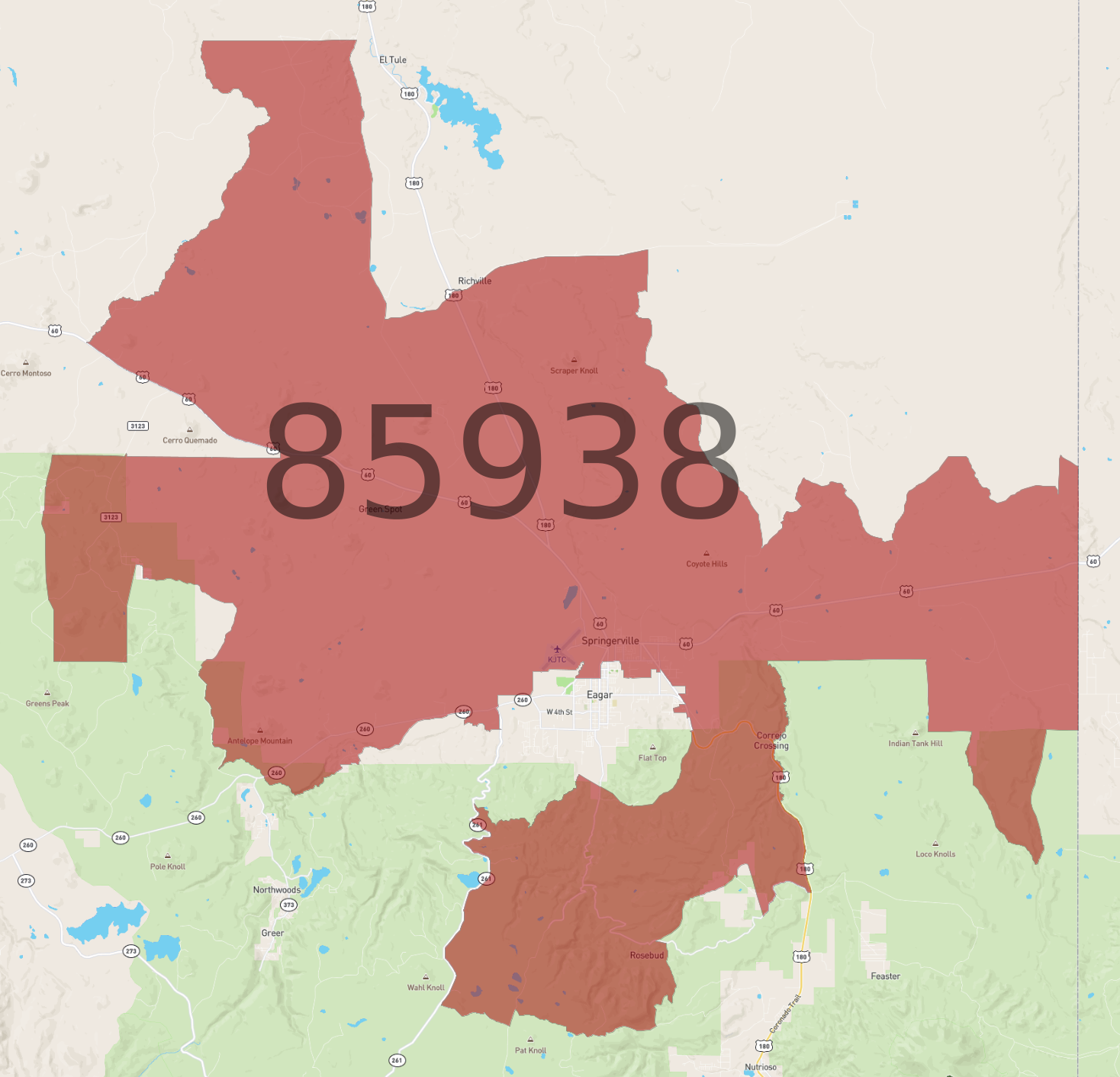 Zip Code 85938 - AtlasBig.com