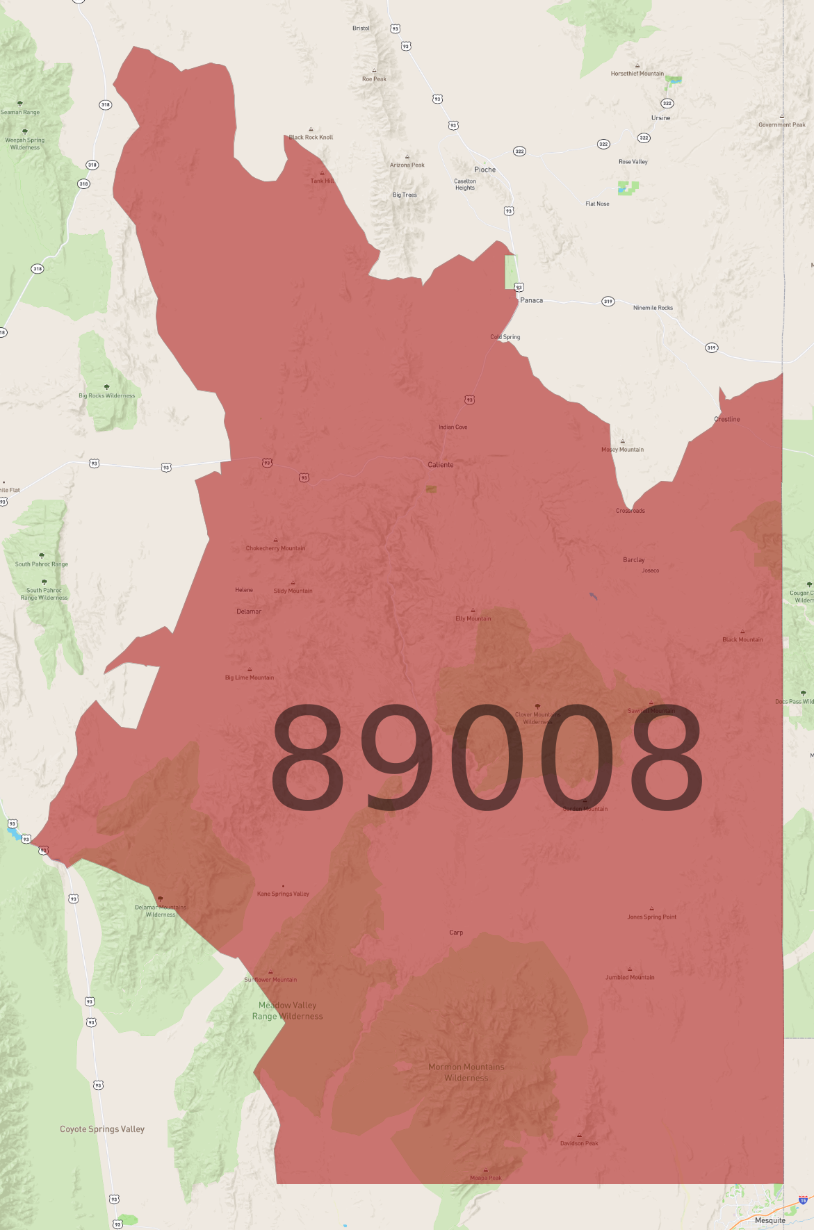 Zip Code 89008 - AtlasBig.com