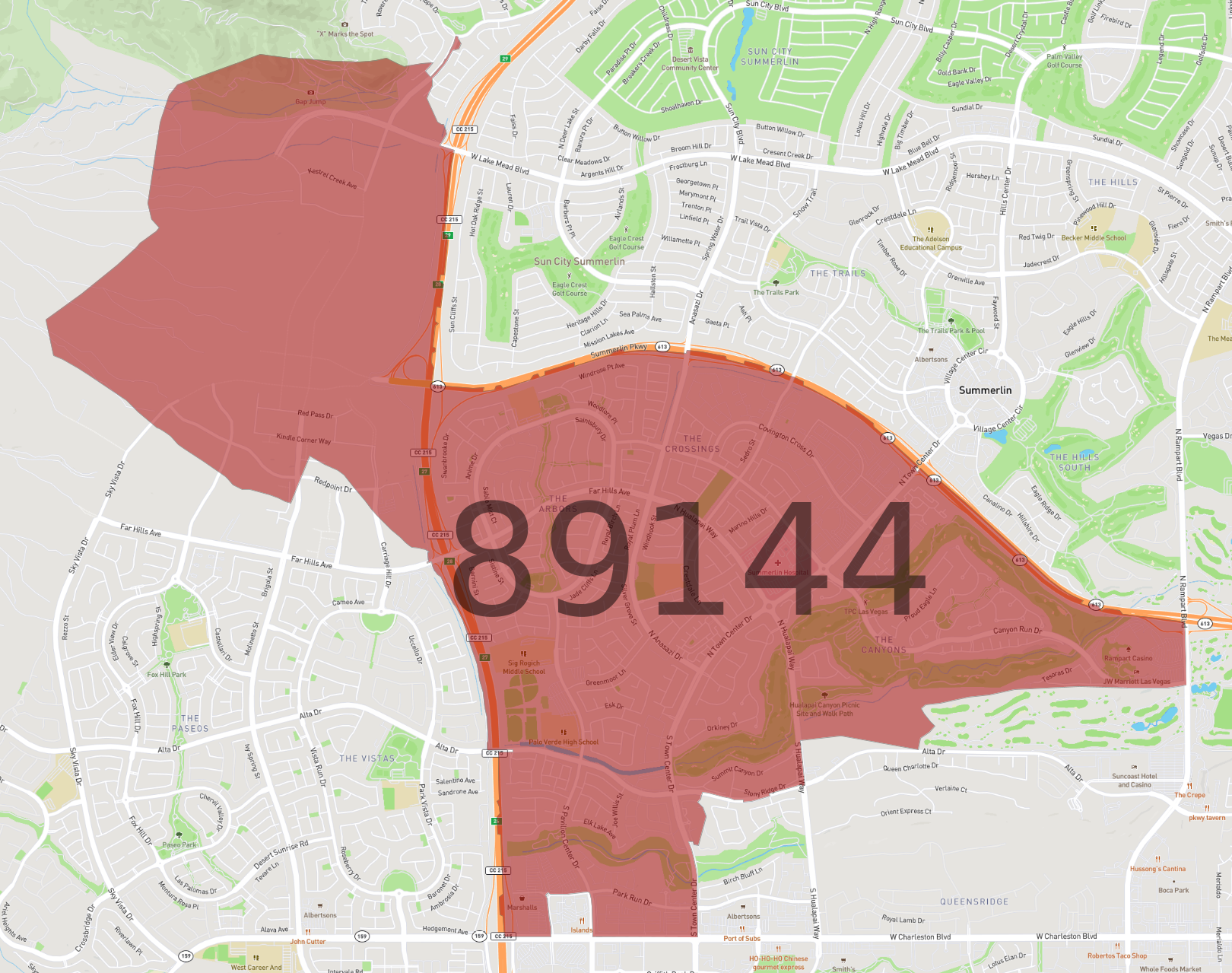 Zip Code 89144 - AtlasBig.com