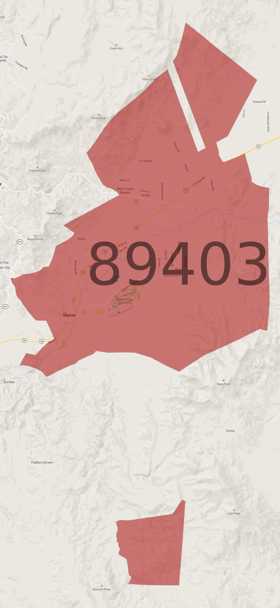 Zip Code 89403 - AtlasBig.com