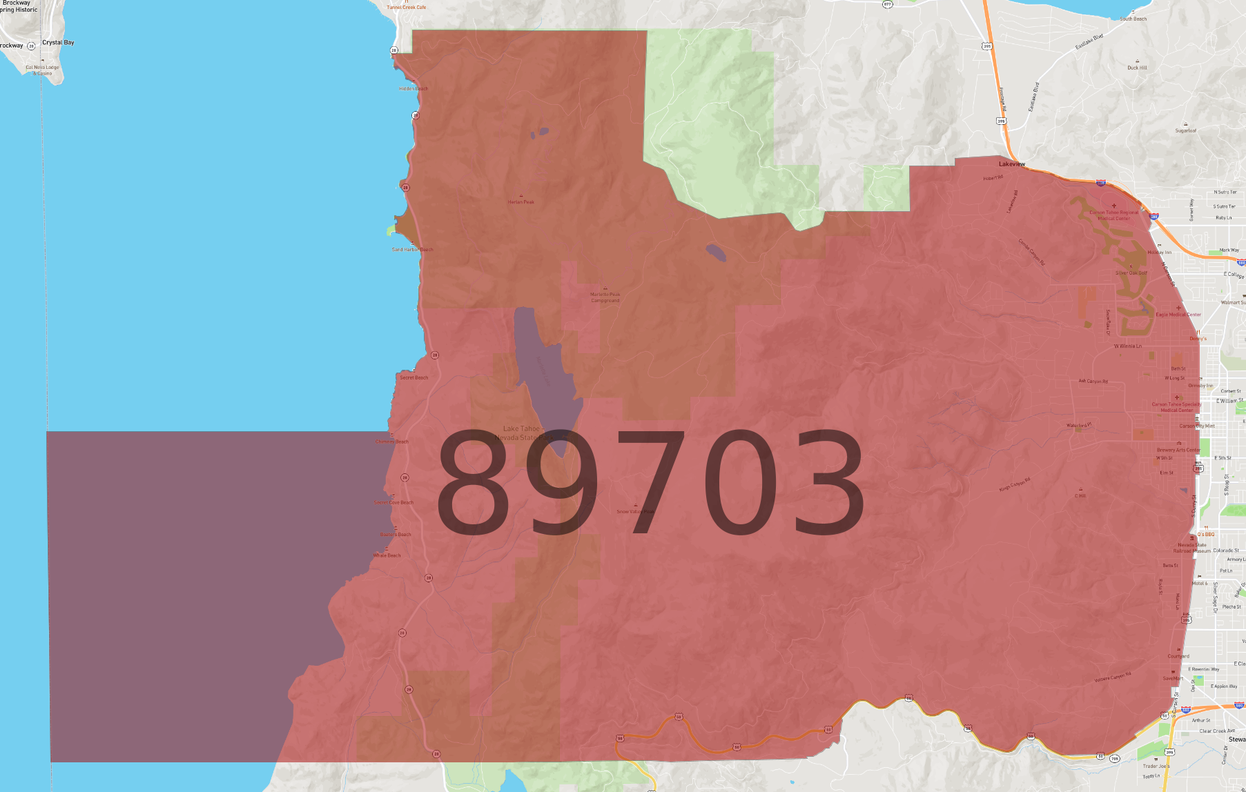 Zip Code 89703 - AtlasBig.com