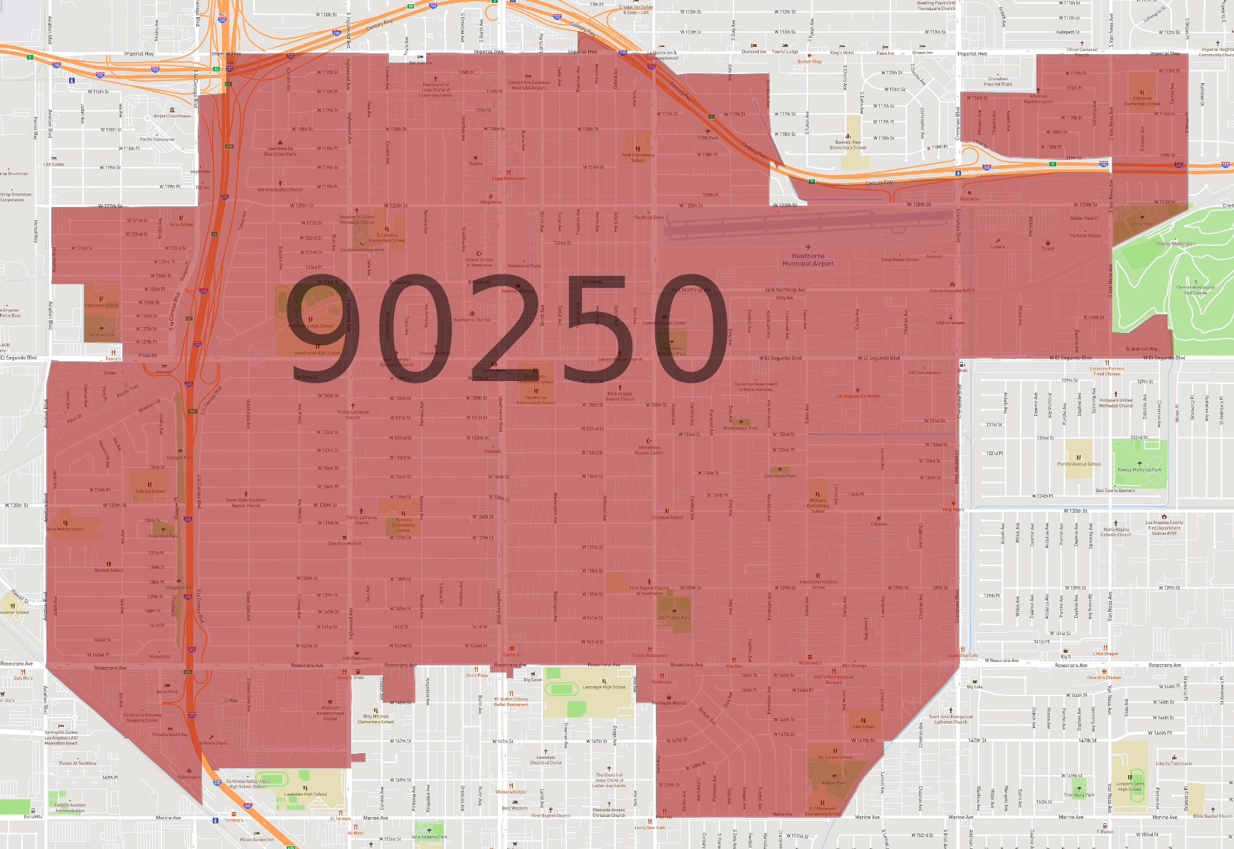 Zip Code 90250 AtlasBig zip-code-90250-atlasbig