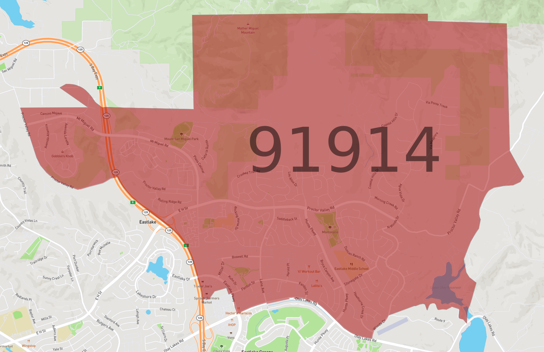 Zip Code 91914 - AtlasBig.com