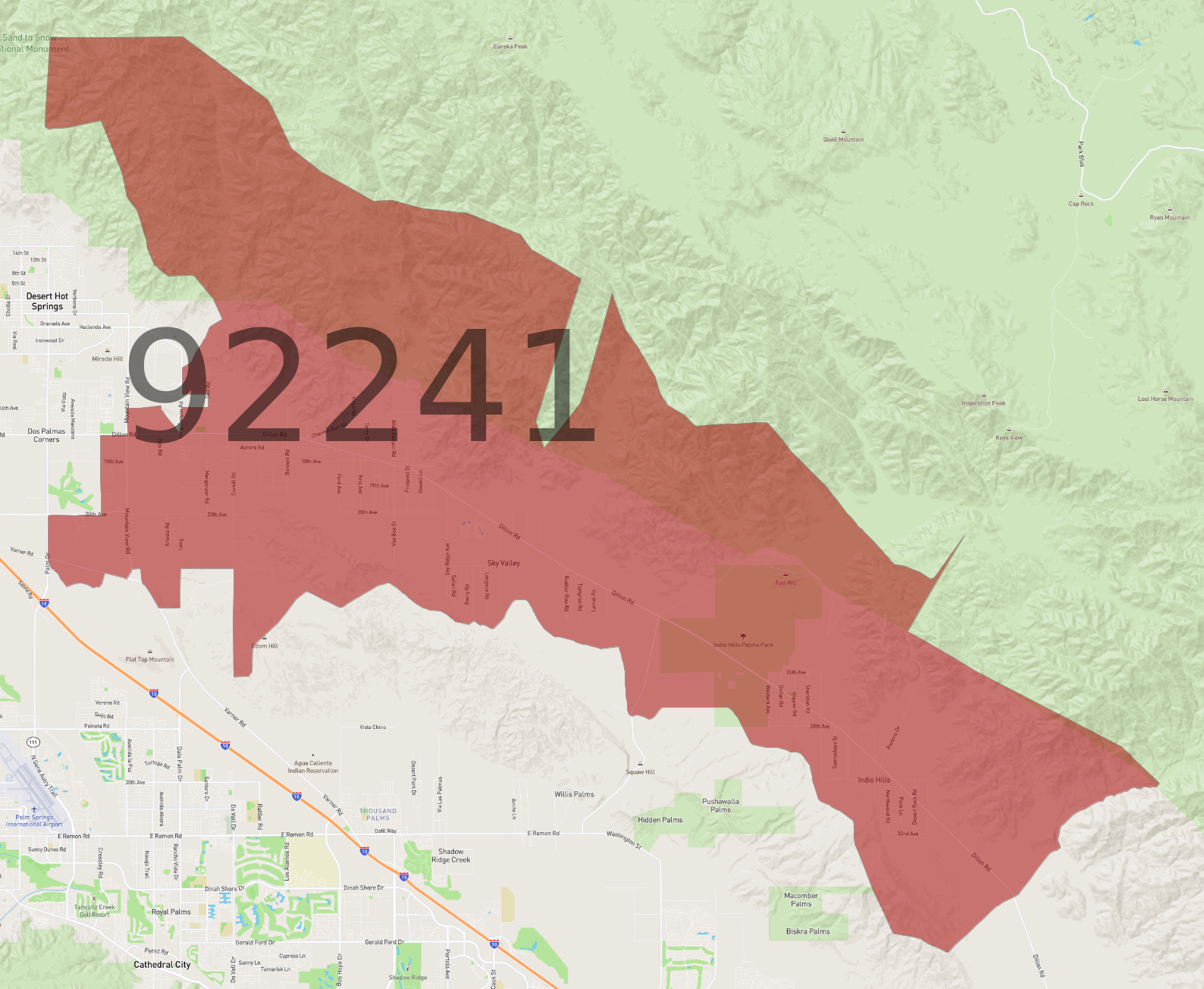 Zip Code 92241 - AtlasBig.com