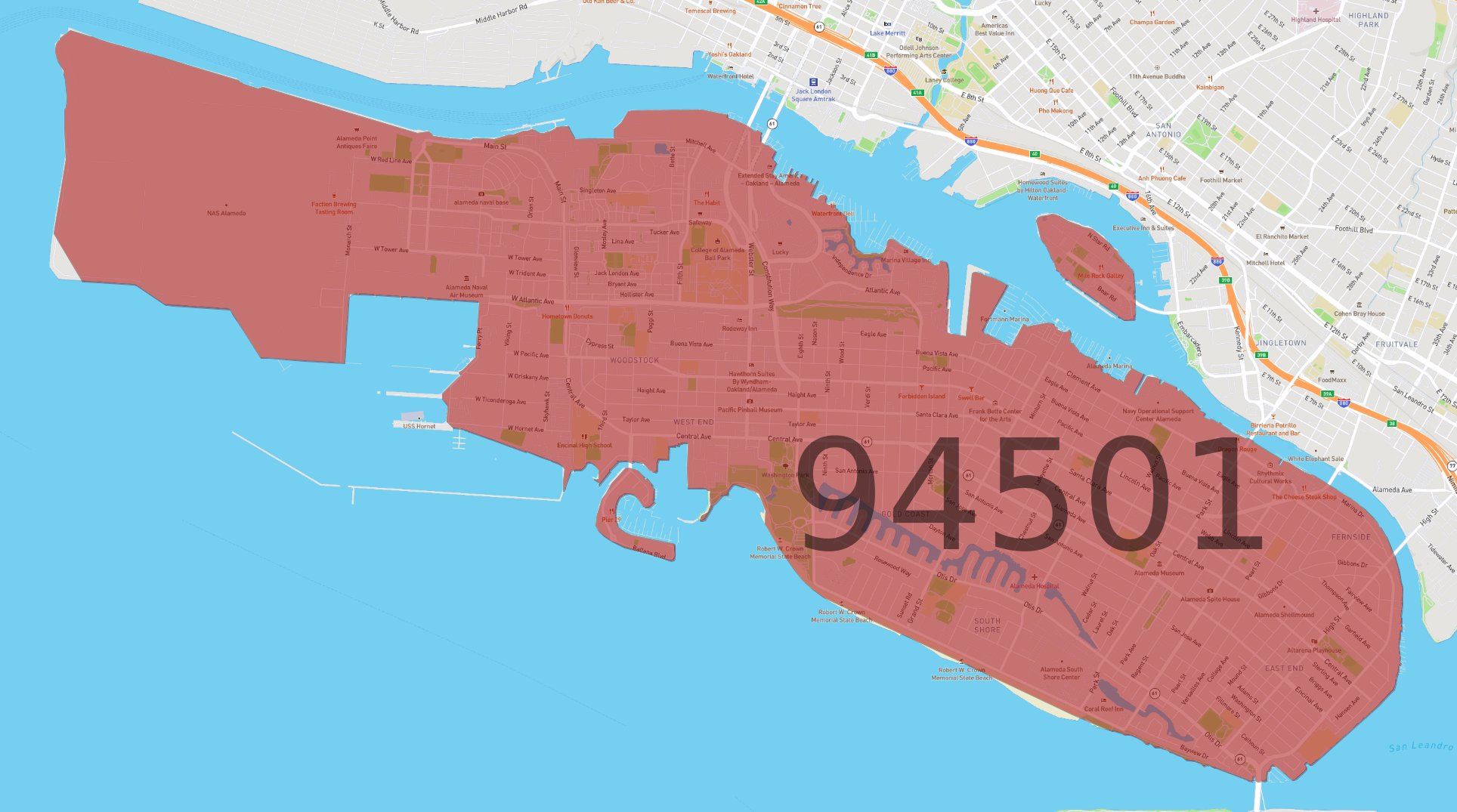 Zip Code 94501 - AtlasBig.com