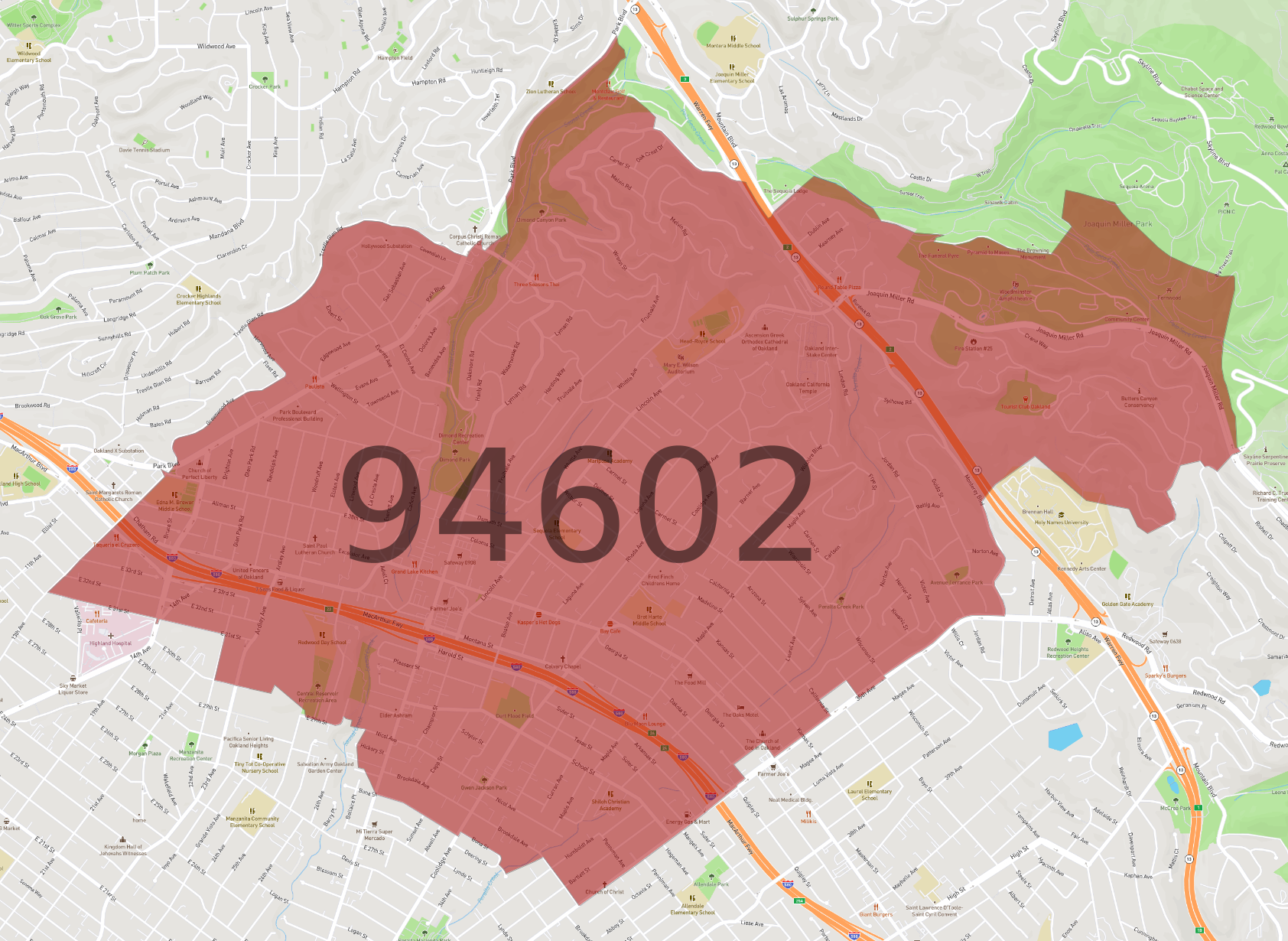 Zip Code 94602 - AtlasBig.com