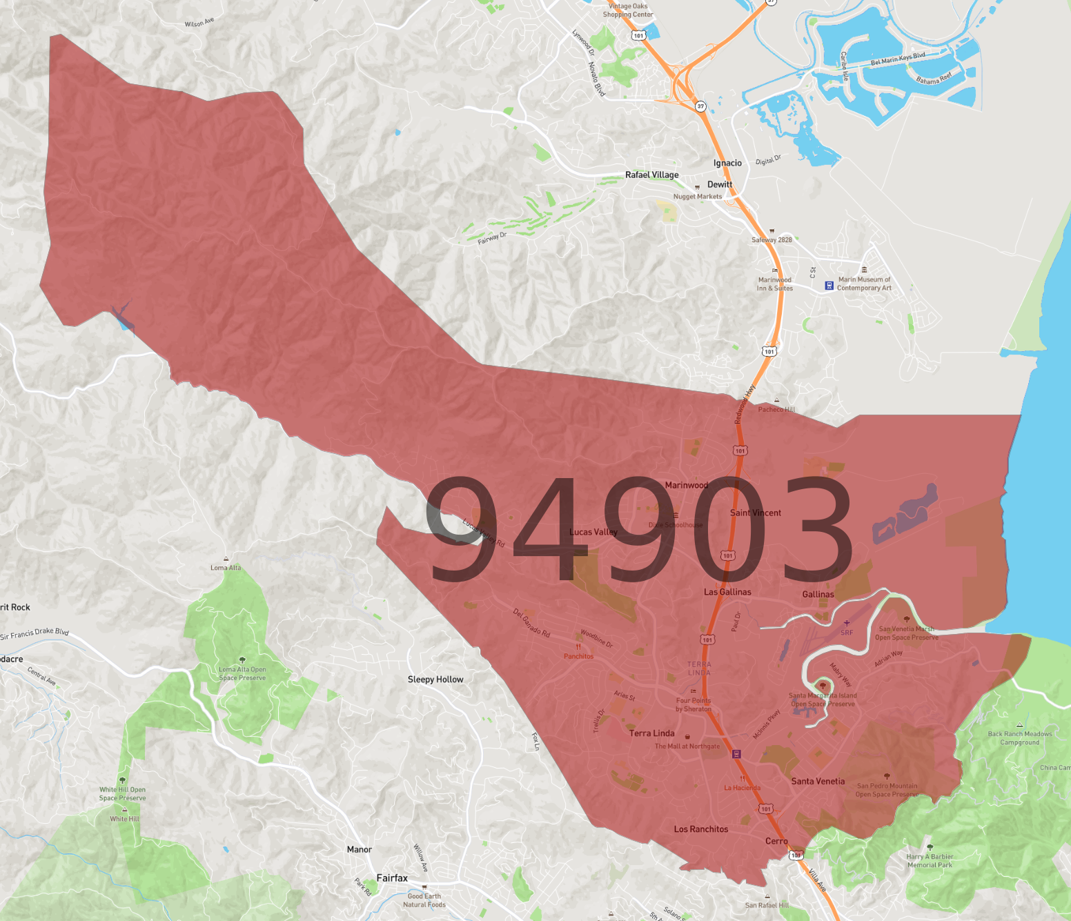 Zip Code 94903 - AtlasBig.com