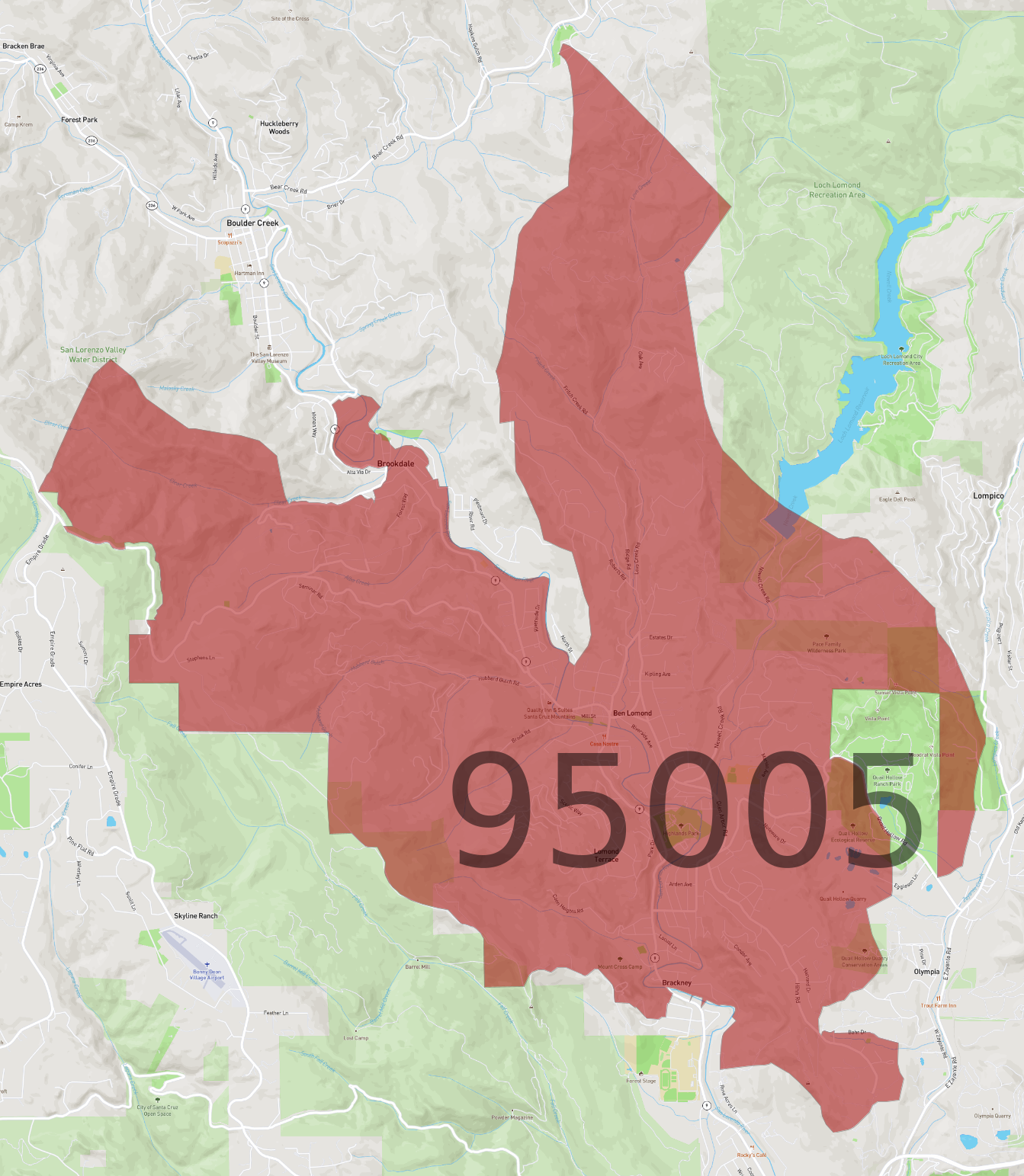 Zip Code 95005 - AtlasBig.com