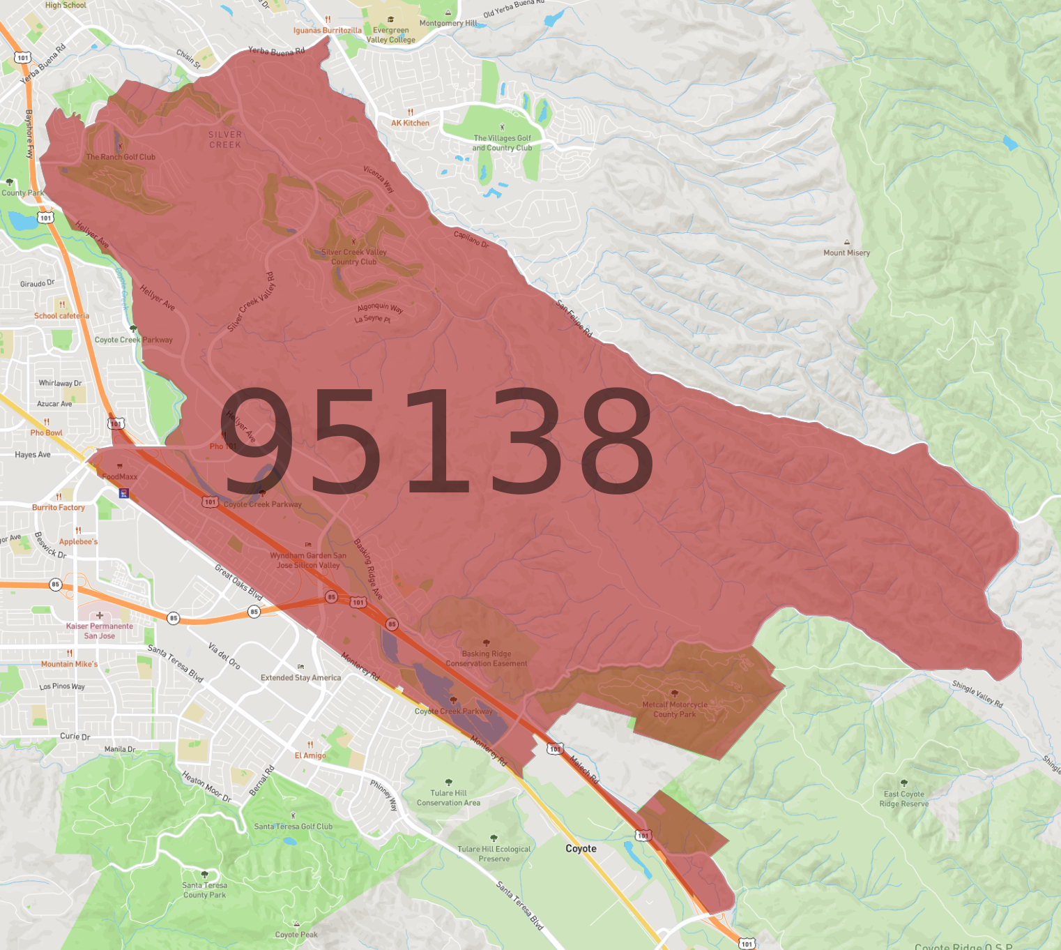 Zip Code 95138 - AtlasBig.com