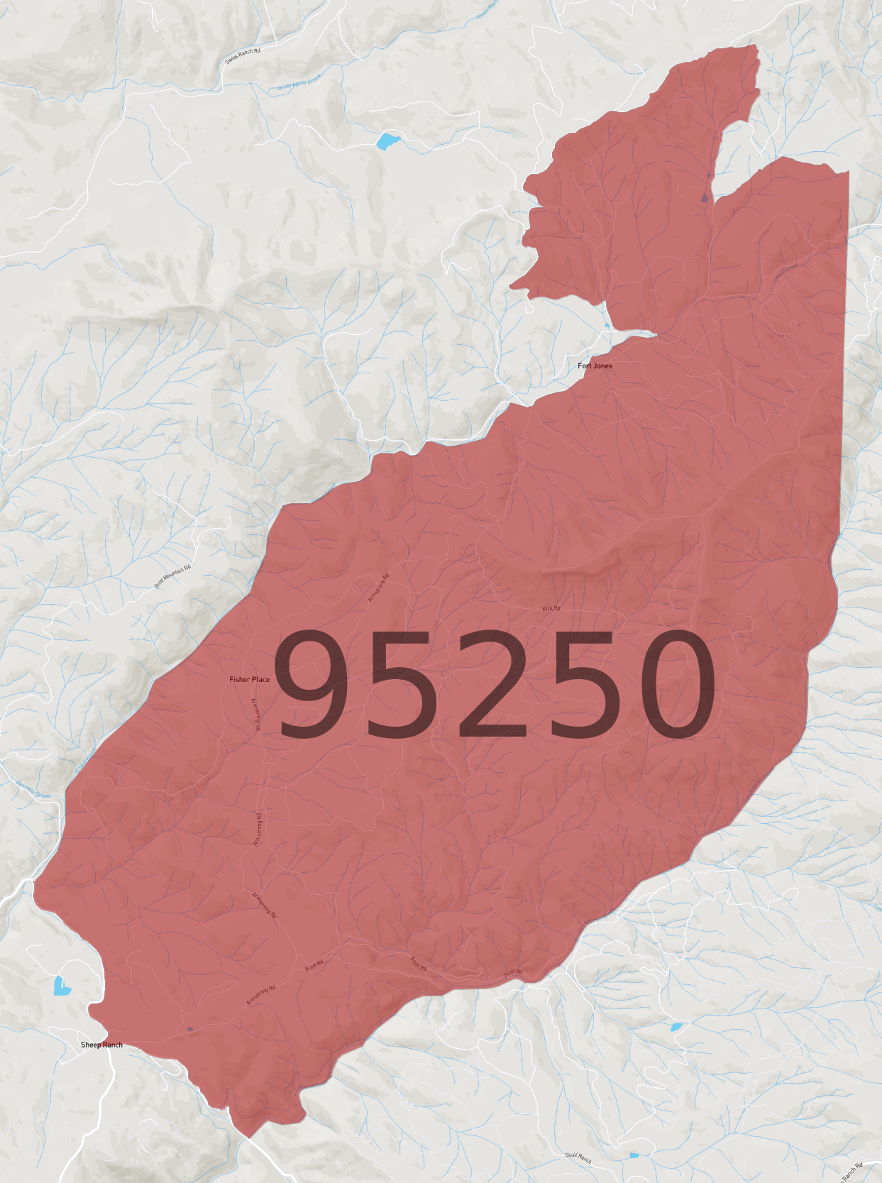 Zip Code 95250 - AtlasBig.com