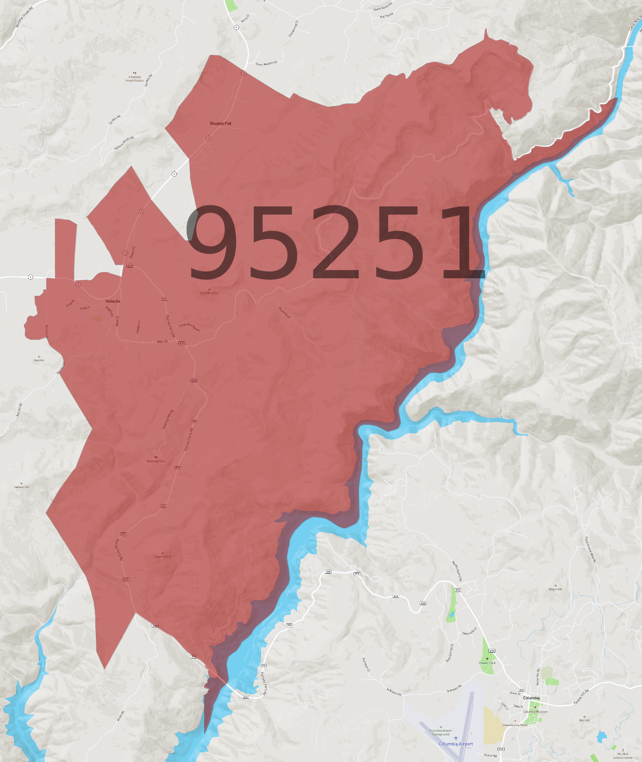 Zip Code 95251 - AtlasBig.com