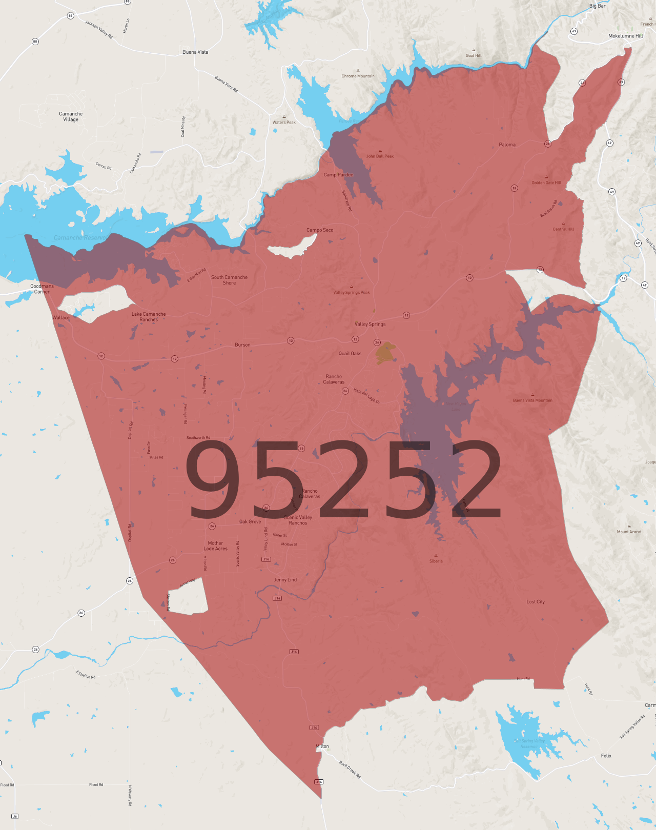 Zip Code 95252 - AtlasBig.com
