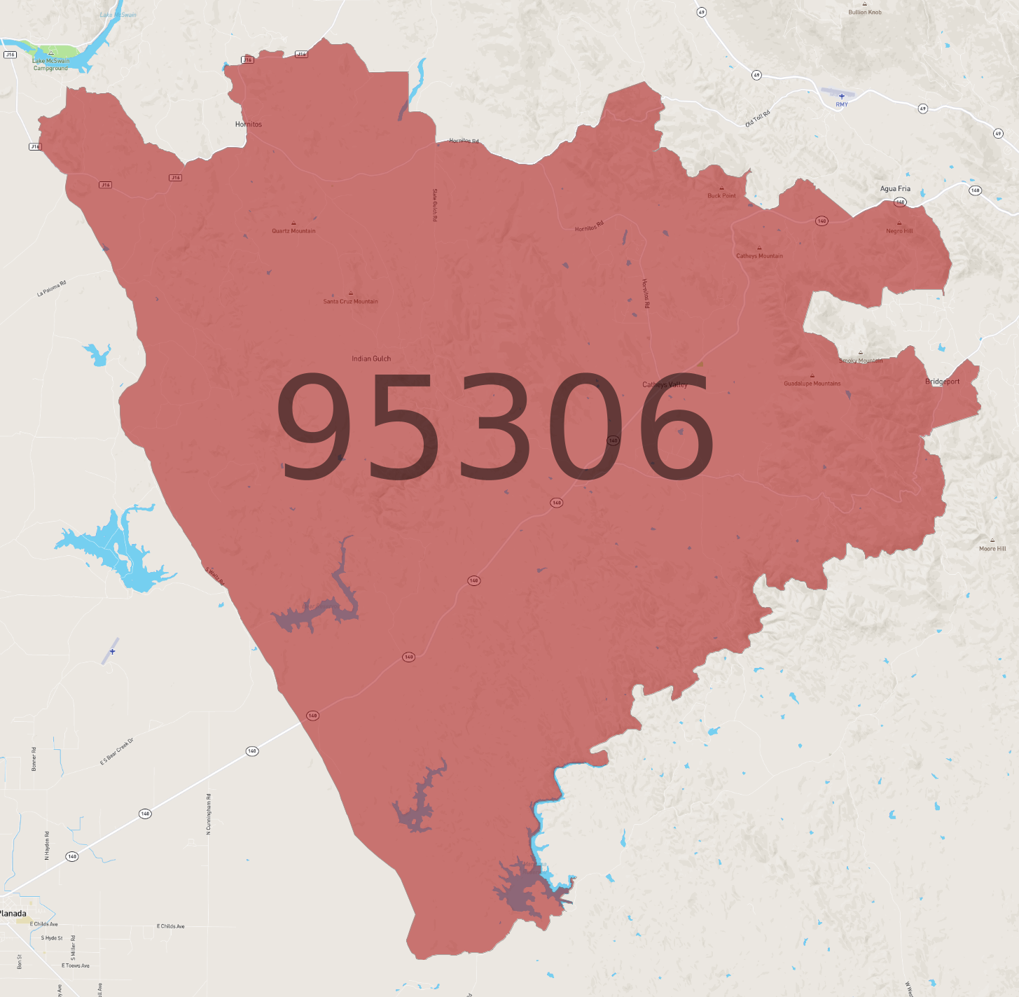 Zip Code 95306 - AtlasBig.com