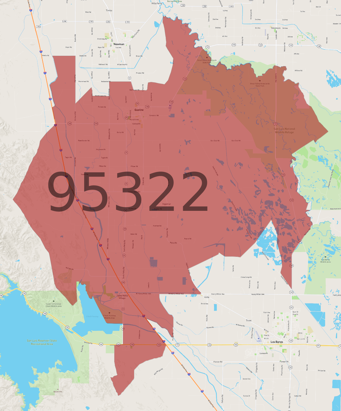 Zip Code 95322 - AtlasBig.com