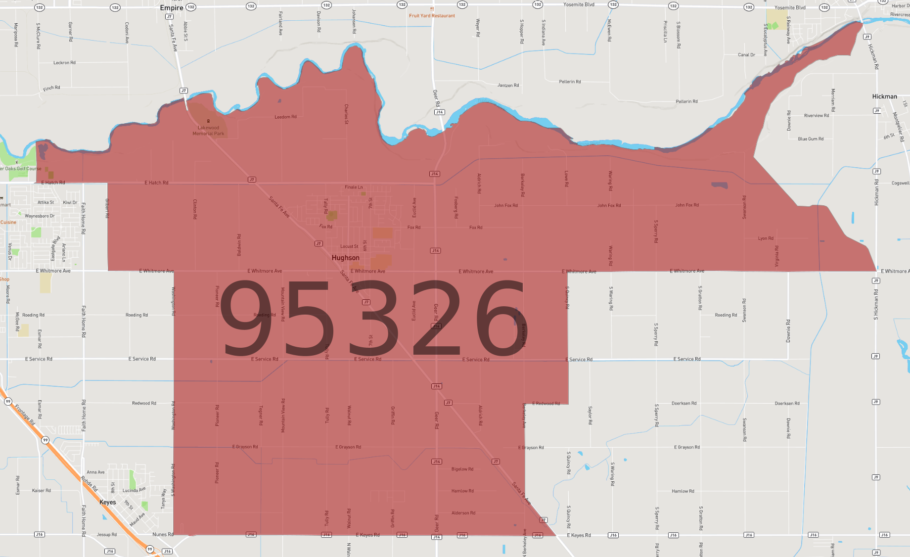 Zip Code 95326 - AtlasBig.com